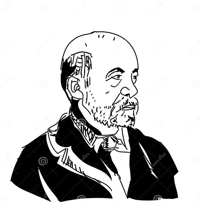 Gottlieb Daimler Black and White Vector Portrait Stock Illustration ... Gottlieb Daimler Black and White Vector Portrait Stock Illustration ...