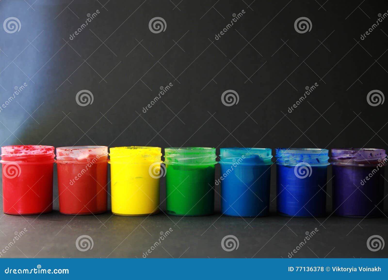Gouache of Different Colors Beautiful Background Stock Photo - Image of ...