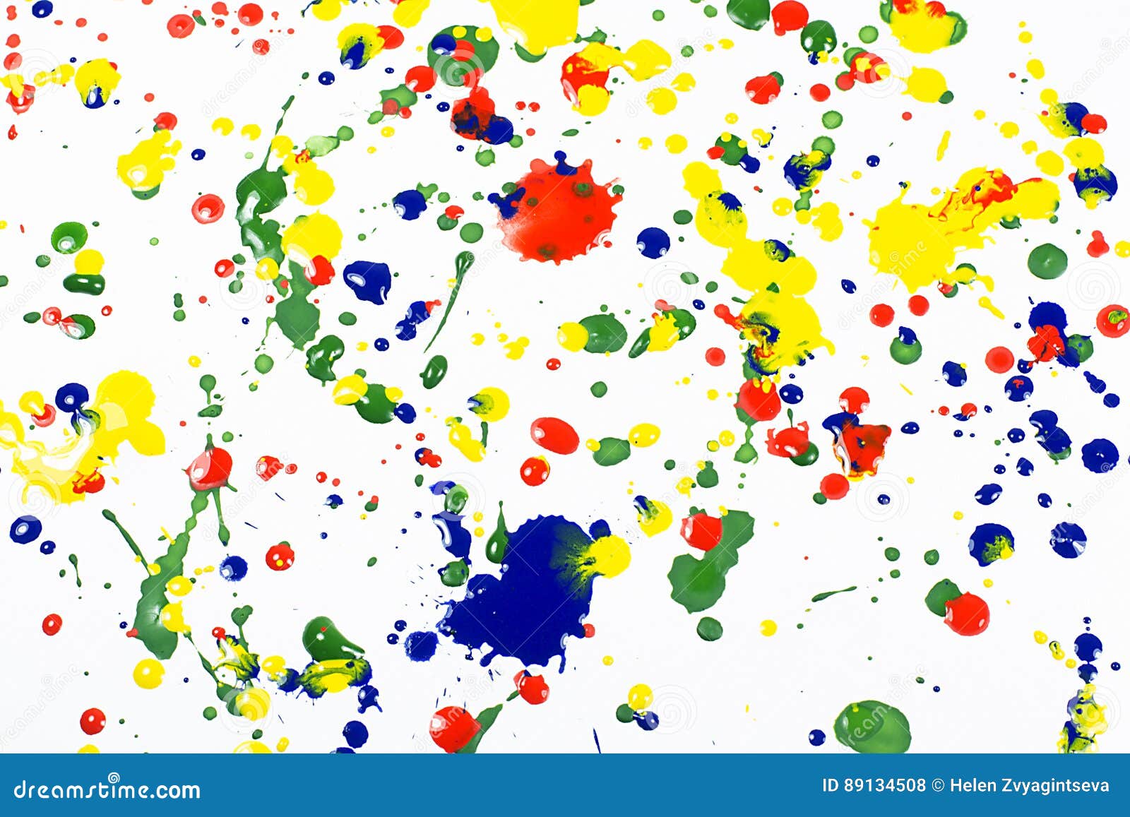 Gouache drops on paper stock photo. Image of green, handmade - 89134508