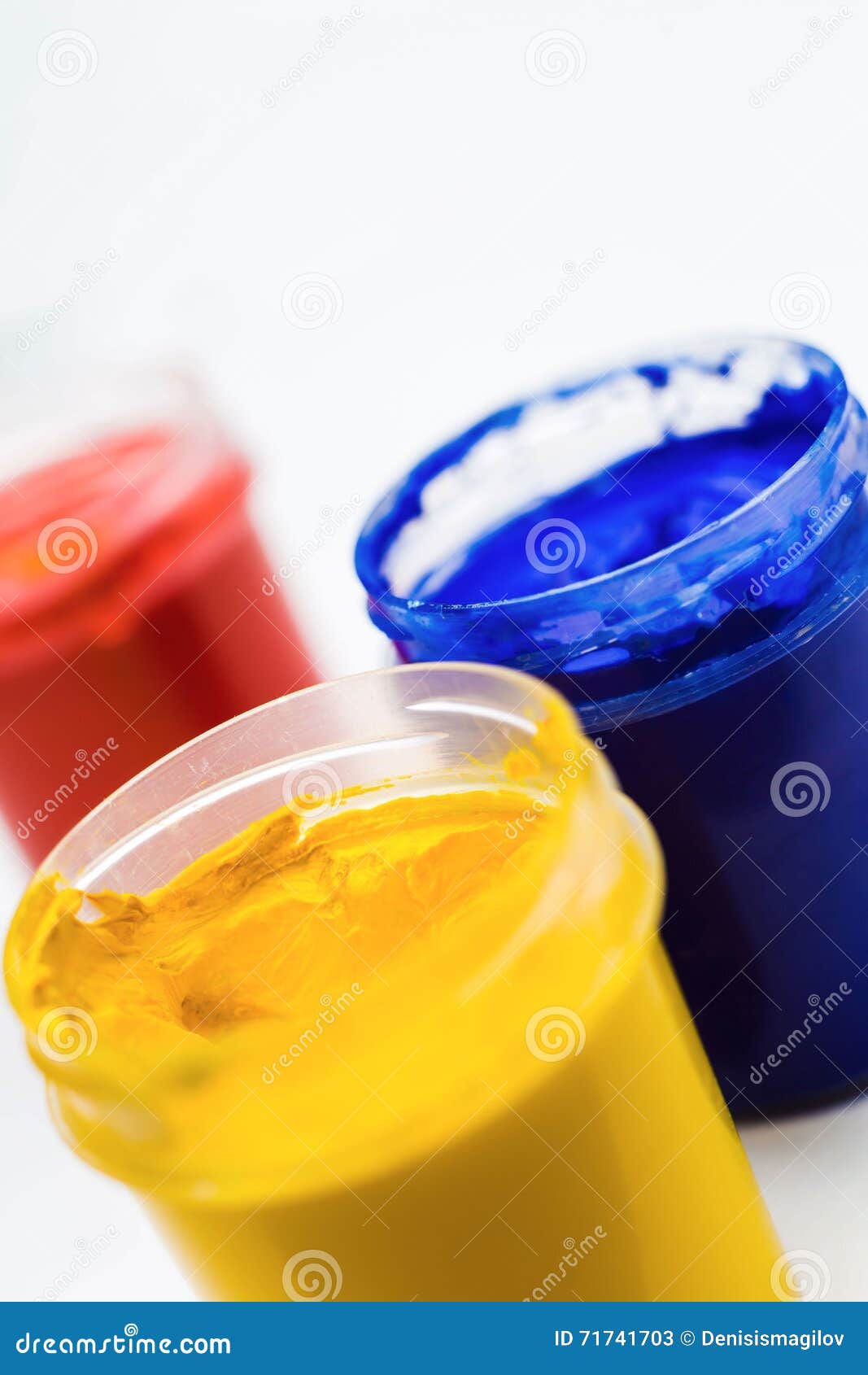 Paint Containers For Painting By Numbers Royalty-Free Stock Photography ...