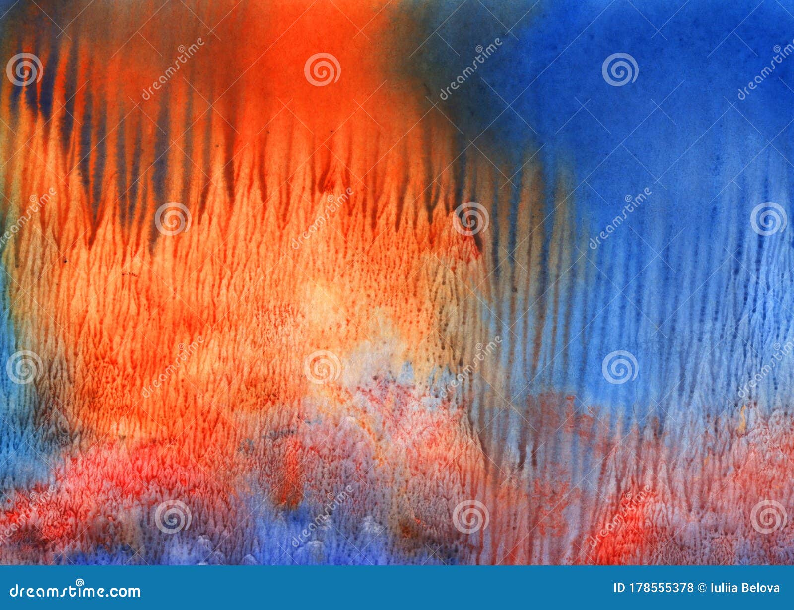 Gouache Print, Hand-drawn Texture, Monotype, Spots and Splashes ...