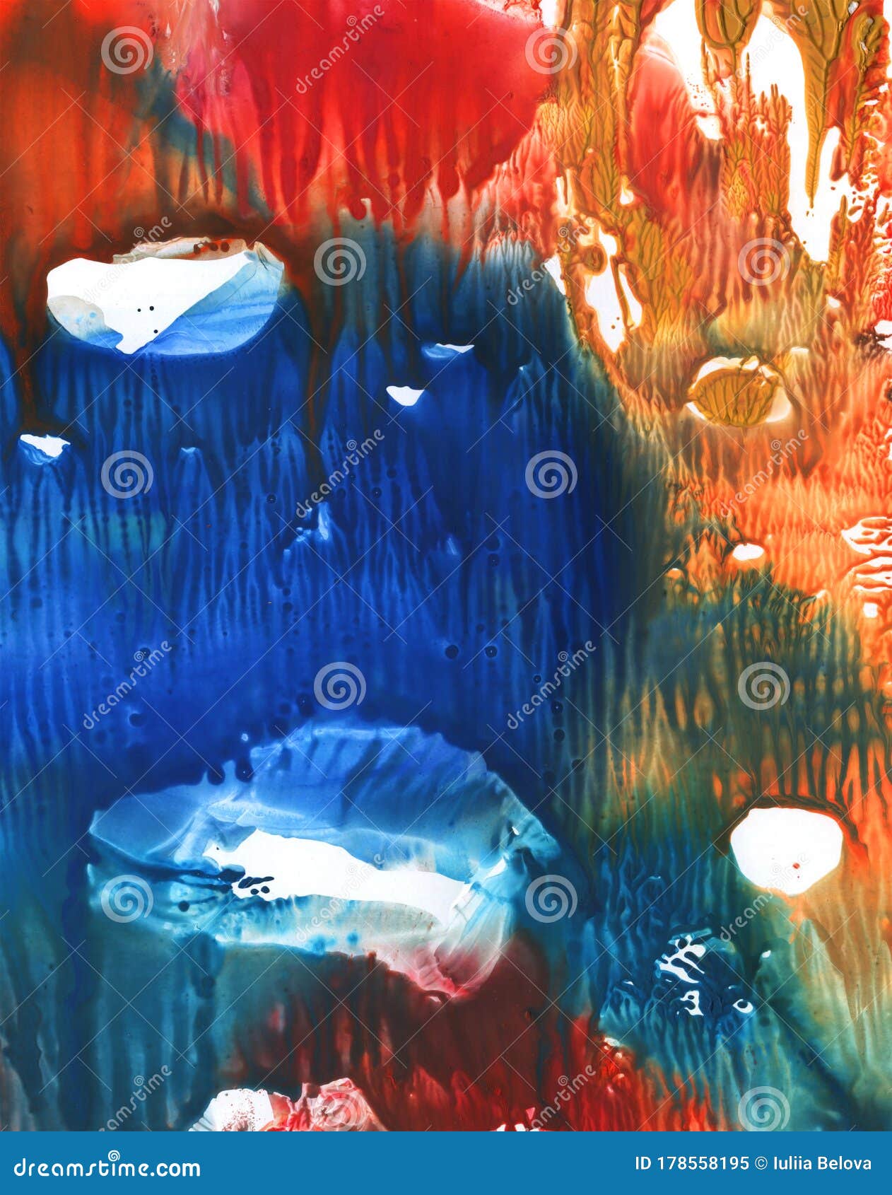 Gouache Print, Hand-drawn Texture, Monotype, Spots and Splashes ...