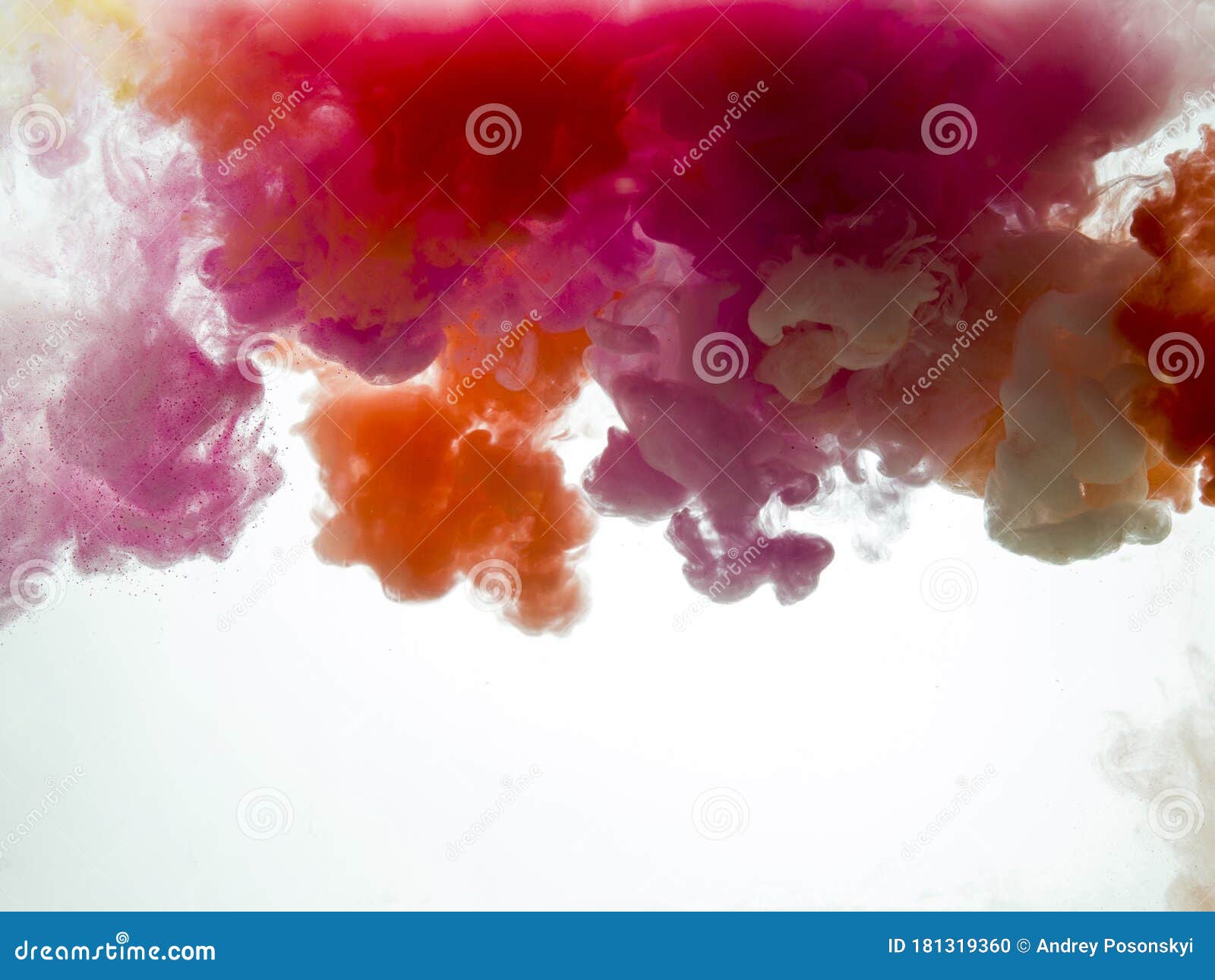 Mixing colors in water stock photo. Image of bright - 181319360