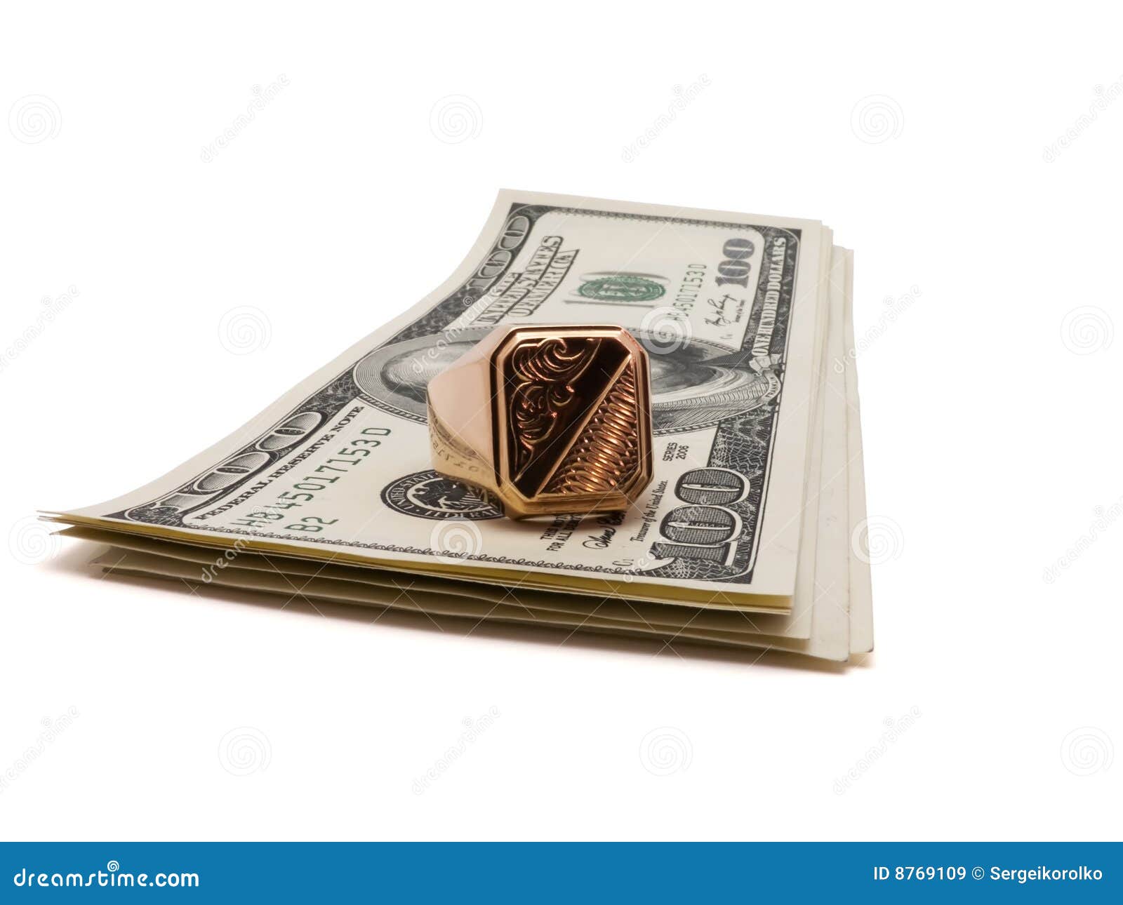 Goud en contant geld stock afbeelding. Image of achtergrond - 8769109