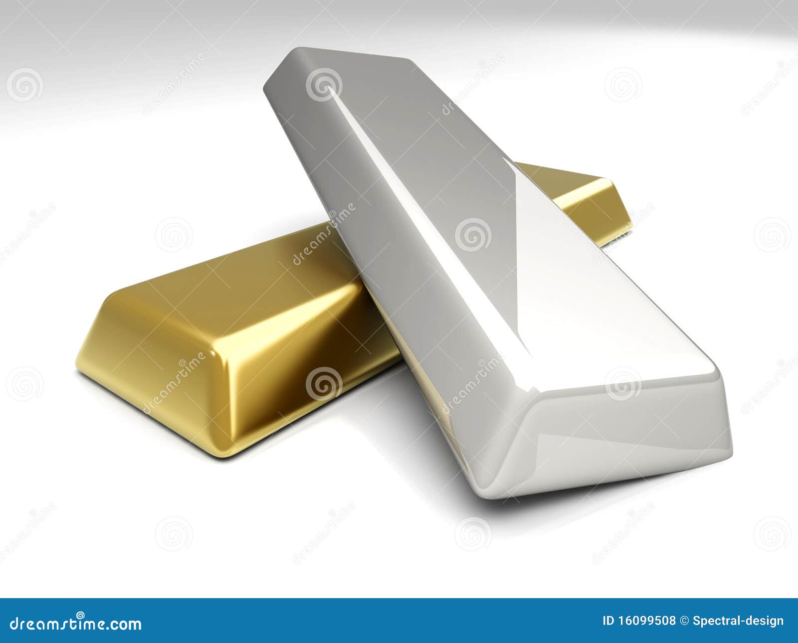 Goud en Zilver stock illustratie. Illustration of financieel - 16099508