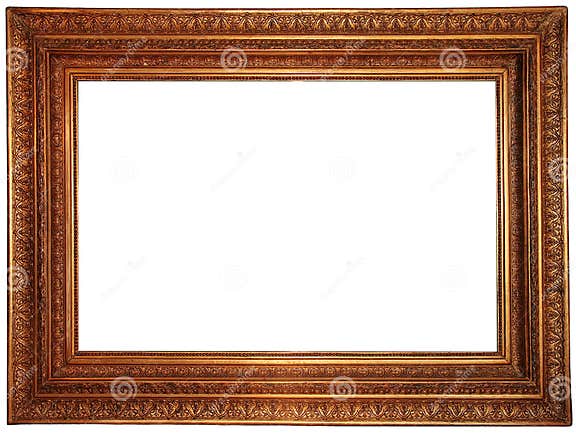 Goud Geplateerd Frame stock afbeelding. Image of antiquiteit - 12373119