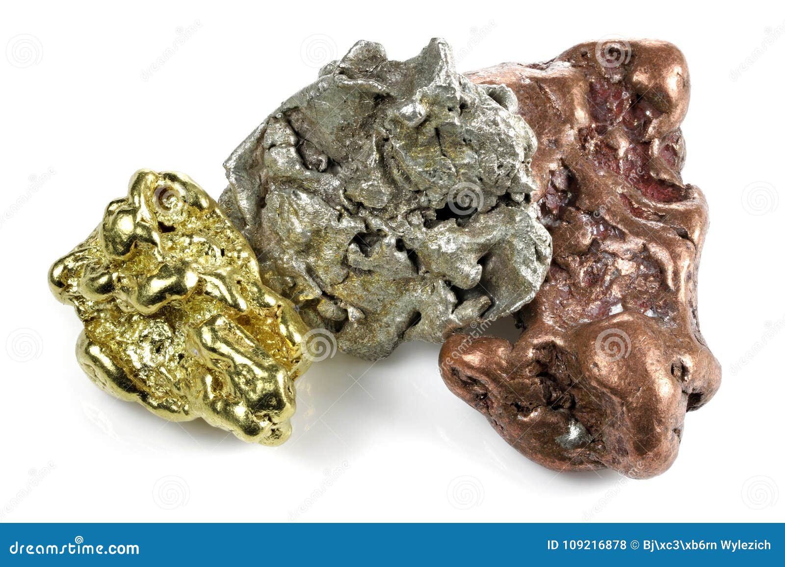 Goud, Zilver En Kopergoudklompjes Stock Foto - Image of artefact, goud ...