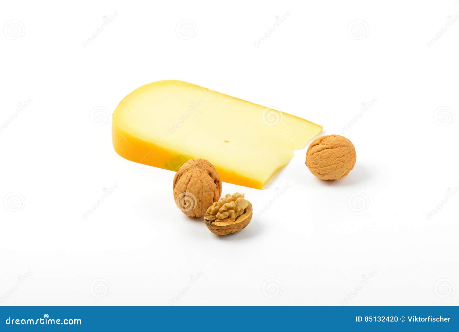 Gouda cheese with walnuts stock photo. Image of healthy - 85132420