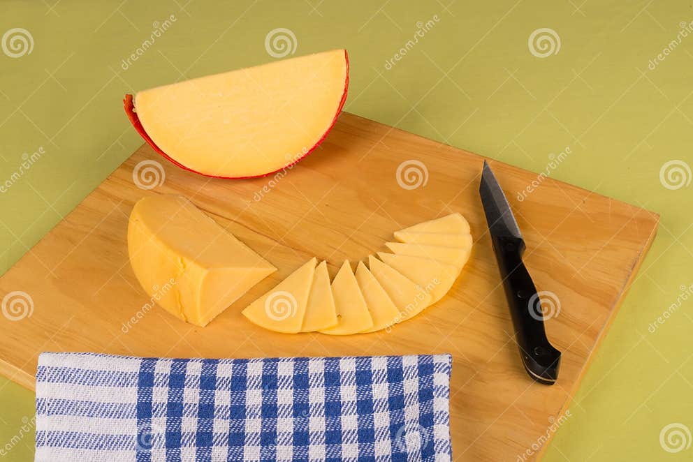 Gouda cheese wedge stock photo. Image of cheese, slices - 33118086