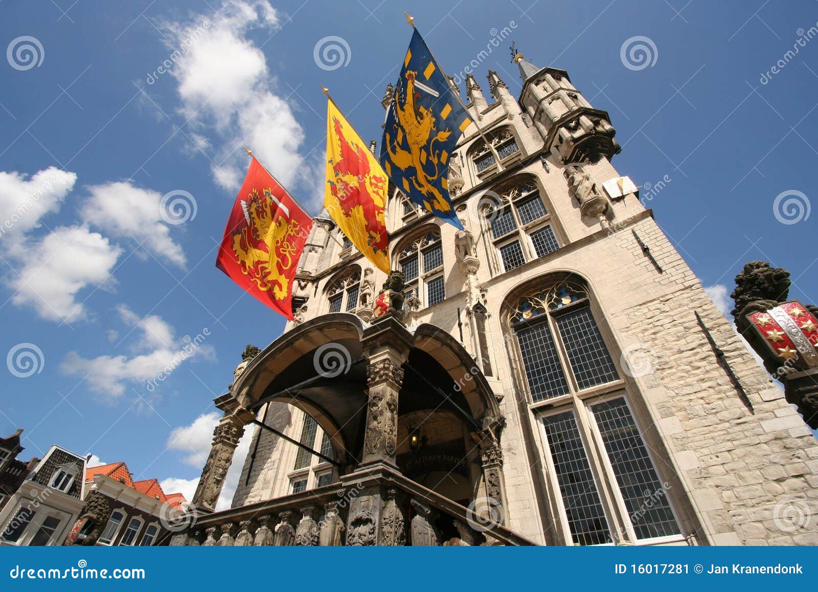Gouda City Hall stock image. Image of history, architecture - 16017281