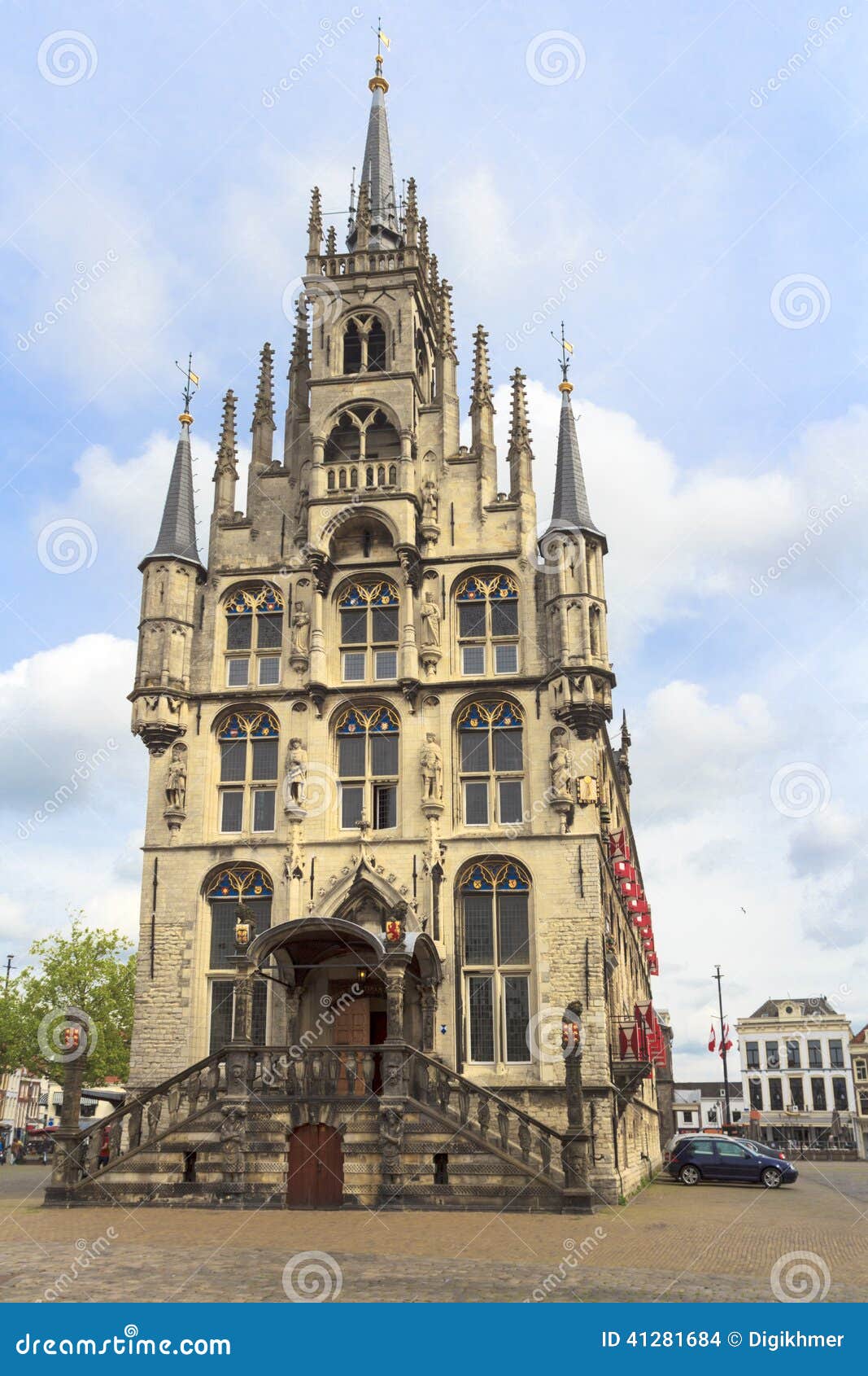 Gouda City Hall stock photo. Image of artificial, baroque - 41281684