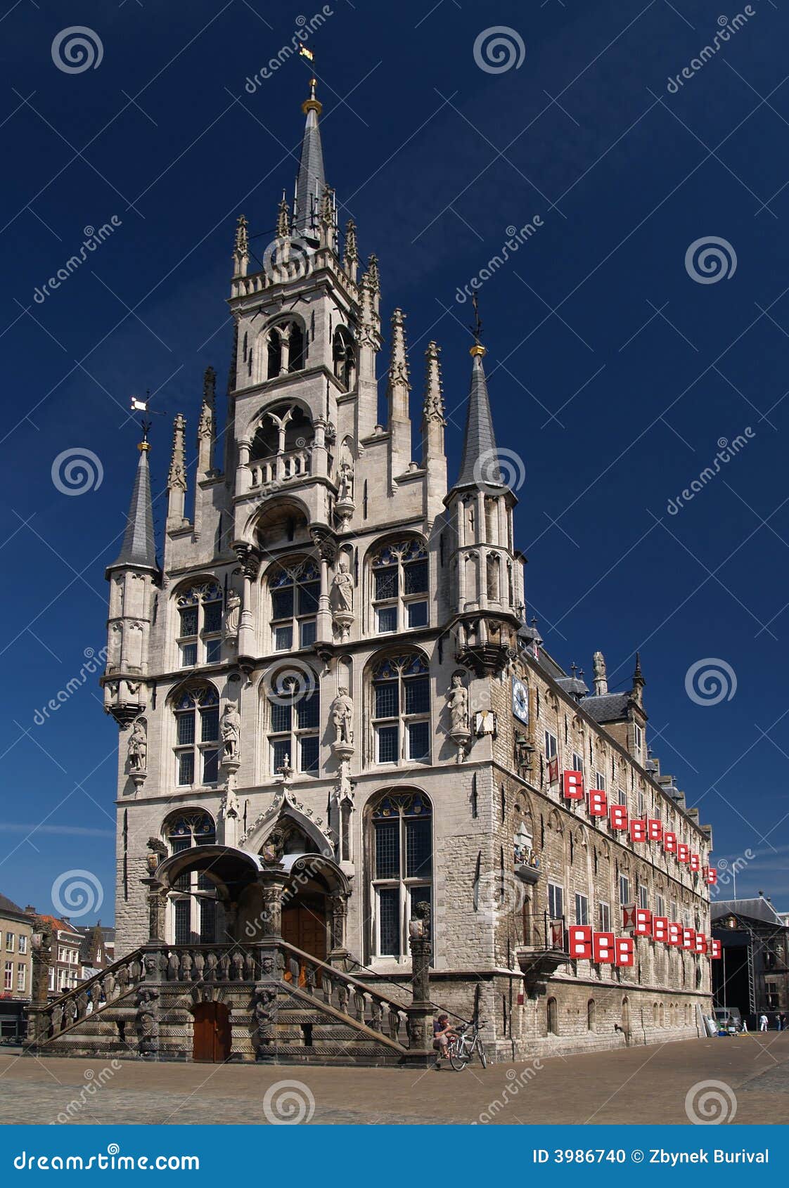 Gouda townhall stock photo. Image of hall, historic, showplace - 3986740