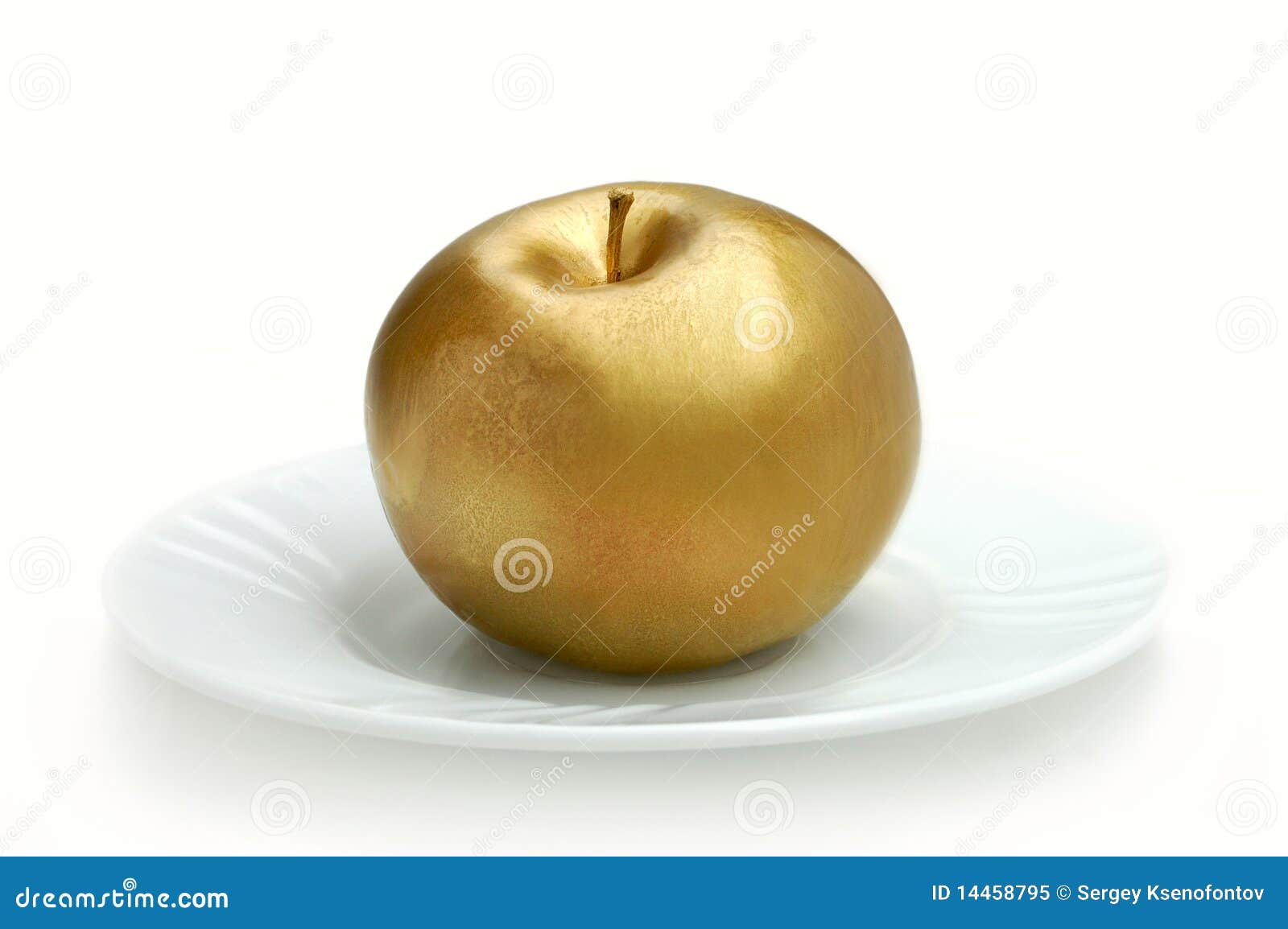 Gouden appel stock afbeelding. Image of droom, appel - 14458795