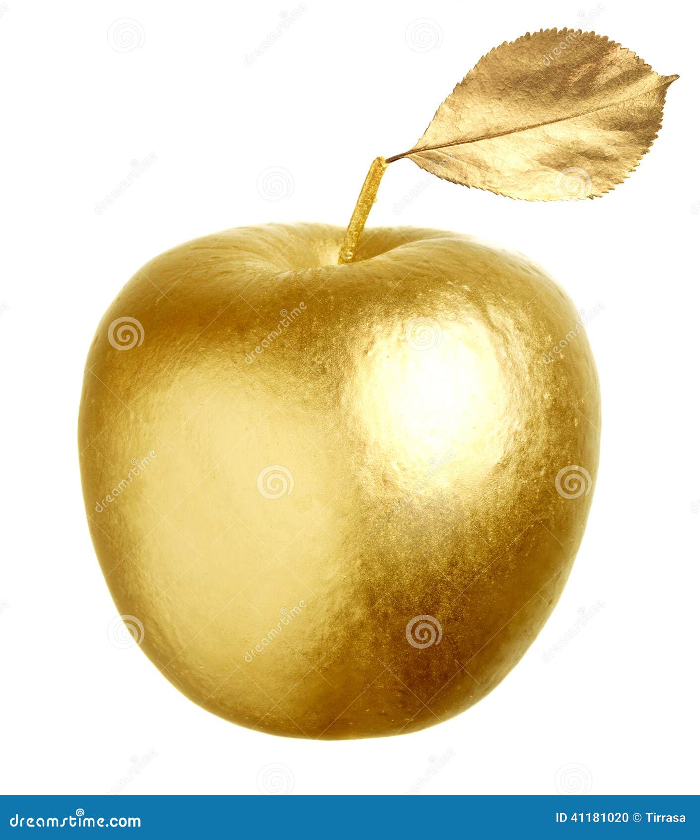 Gouden Apple stock foto. Image of goud, steel, decoratie - 41181020
