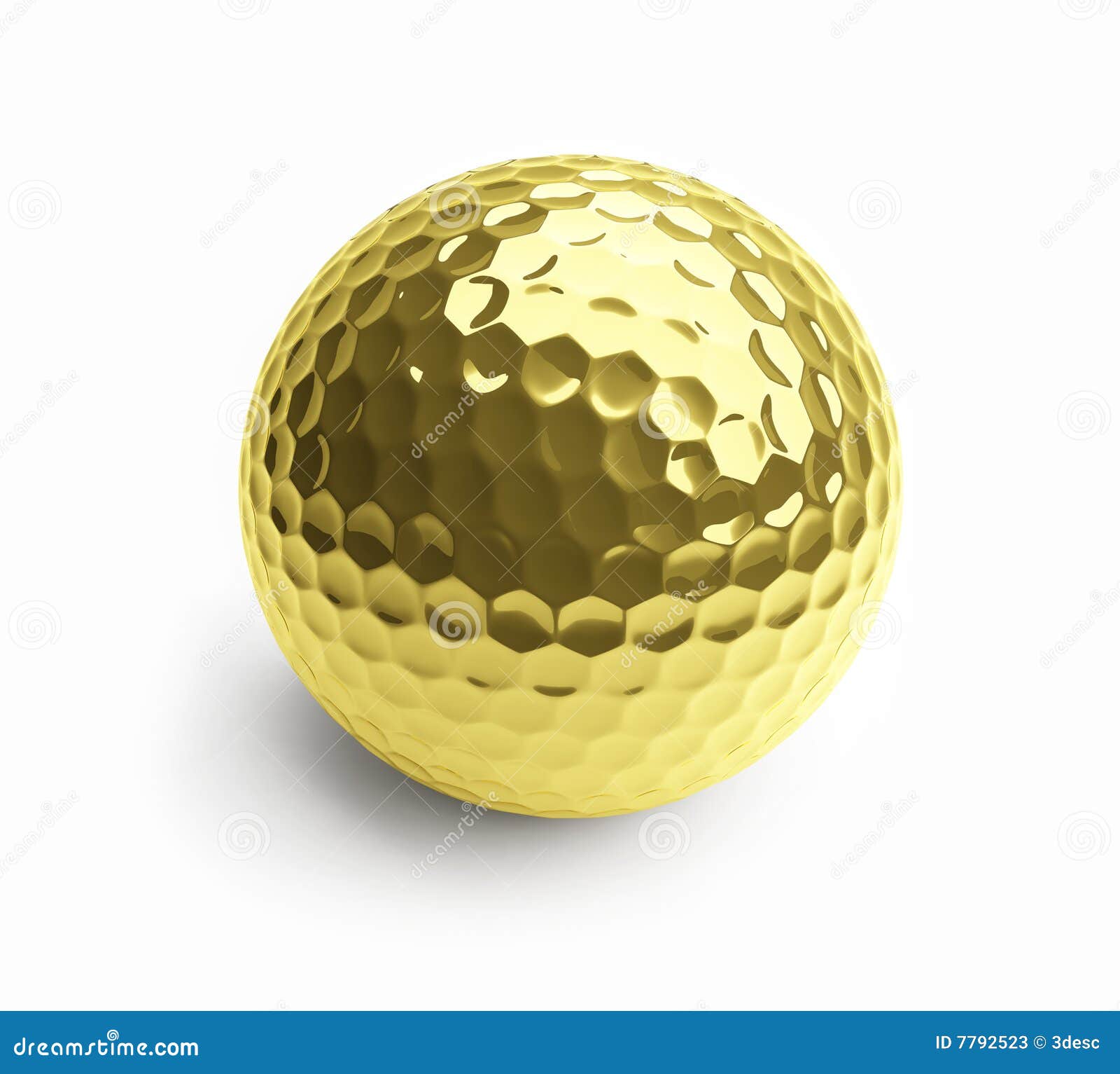 Gouden bal stock illustratie. Illustration of luxe, sport - 7792523