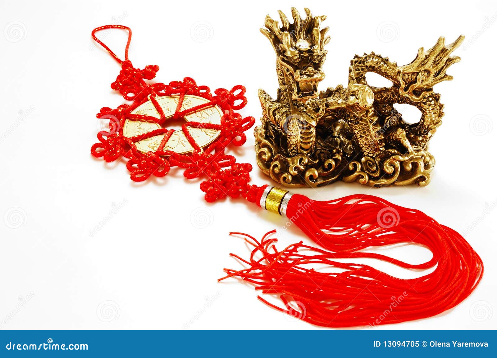 Gouden Chinese KeizerDraak stock afbeelding. Image of aziatisch - 13094705
