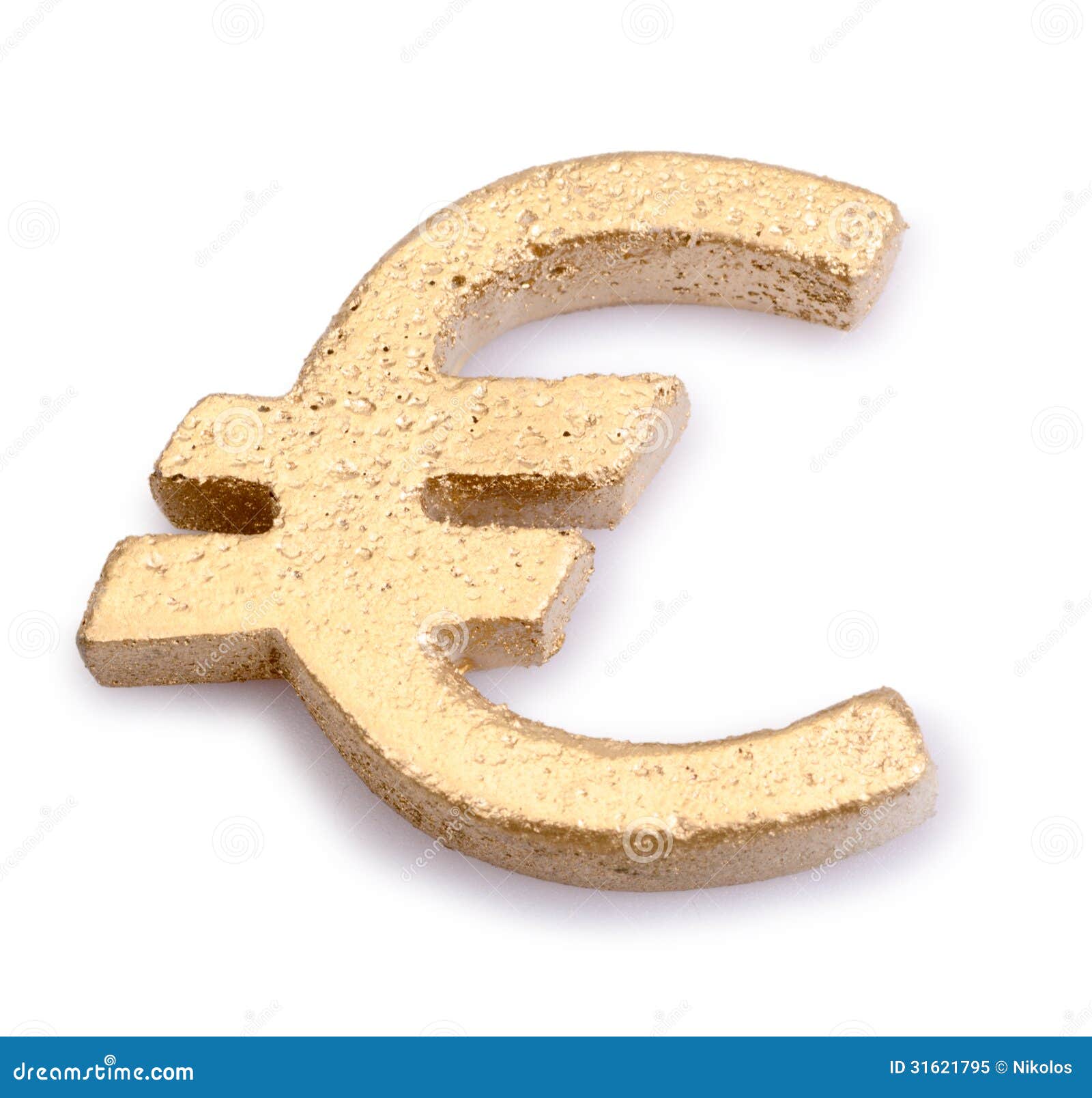 Gouden Euro symbool stock afbeelding. Image of welvaart - 31621795