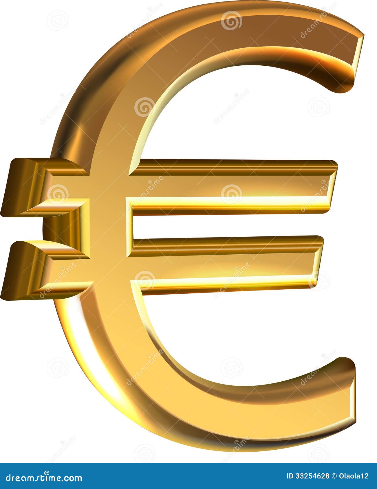 Gouden Euro teken vector illustratie. Illustration of geïsoleerd - 33254628