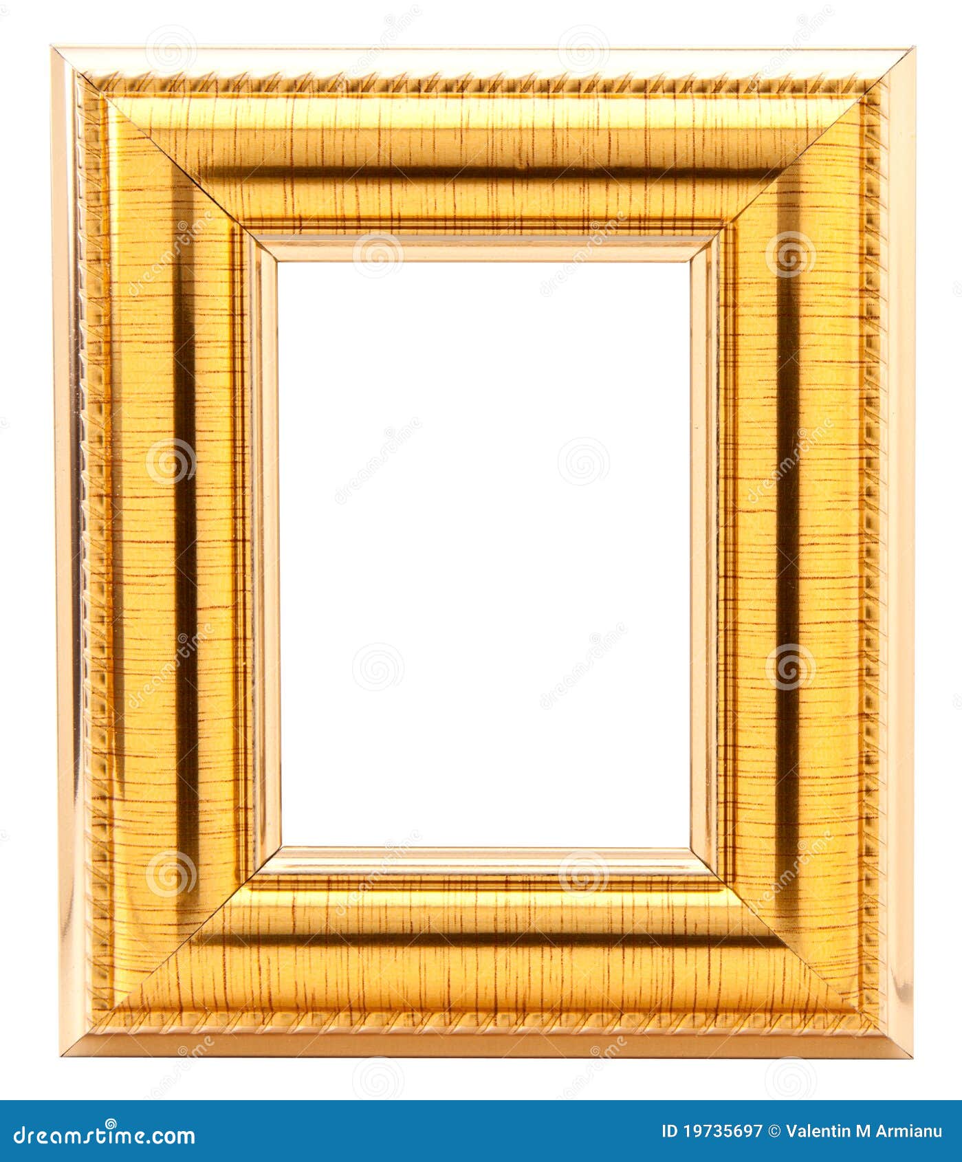 Gouden Frame stock afbeelding. Image of kader, gouden - 19735697