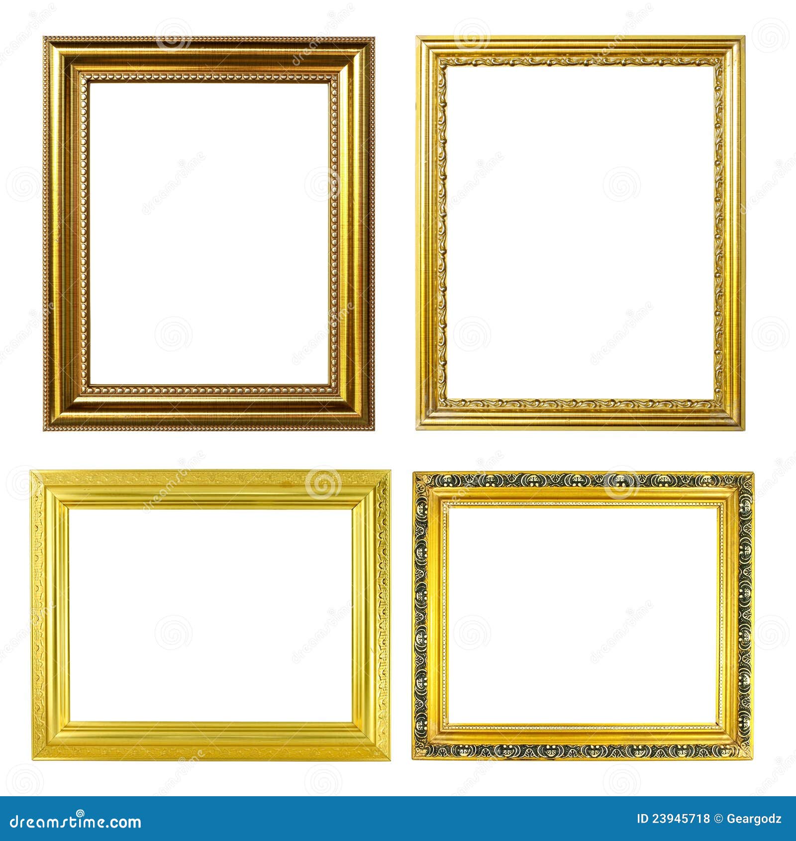 Gouden frame 4 stock foto. Image of gouden, tentoonstelling - 23945718