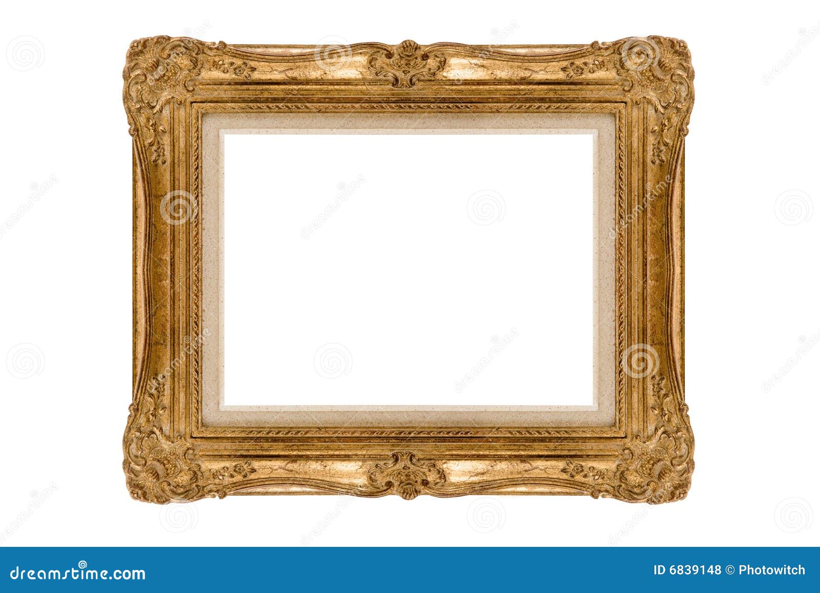 Gouden frame stock foto. Image of grens, gouden, wijnoogst - 6839148