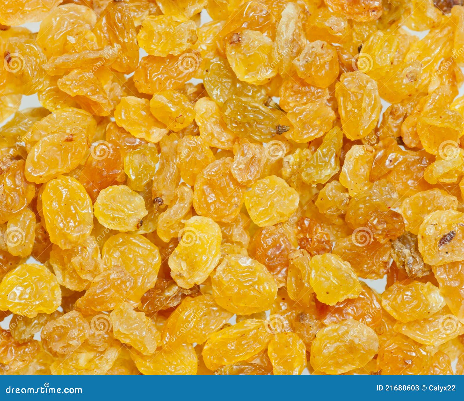 Gouden Gele Rozijnen stock afbeelding. Image of snack - 21680603