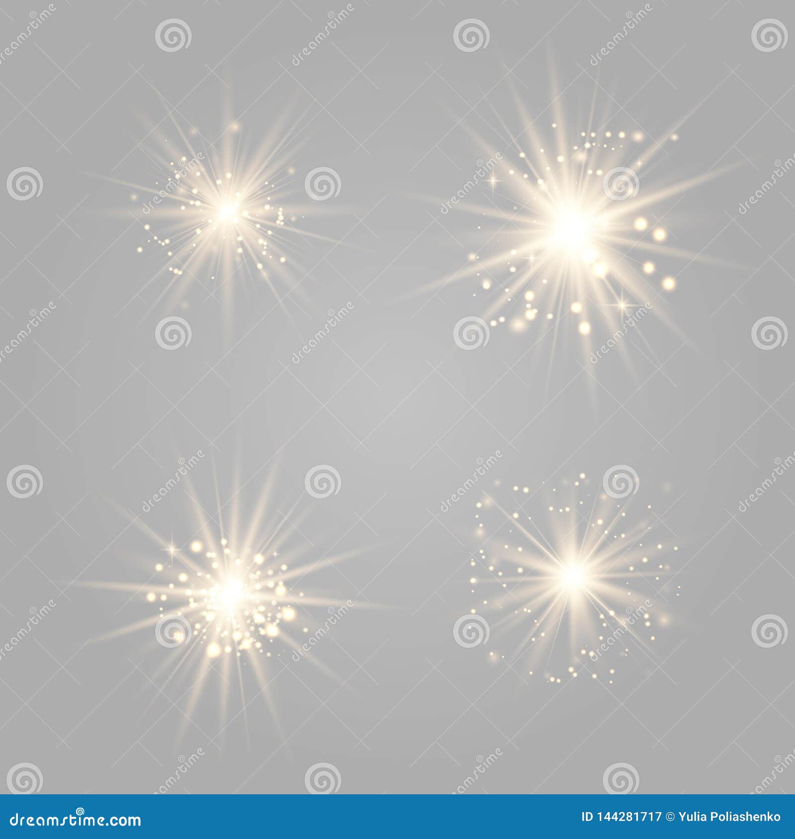 Gouden gloed lichte reeks vector illustratie. Illustration of ... Gouden gloed lichte reeks vector illustratie. Illustration of ...