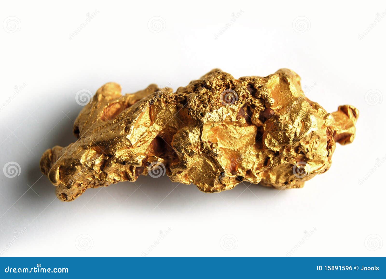 Gouden Goudklompje stock foto. Image of rots, mineraal - 15891596