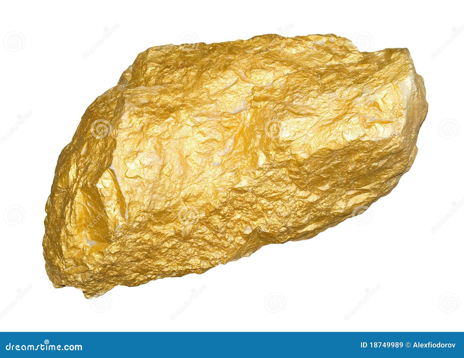 Gouden goudklompje stock afbeelding. Image of macro, groot - 18749989