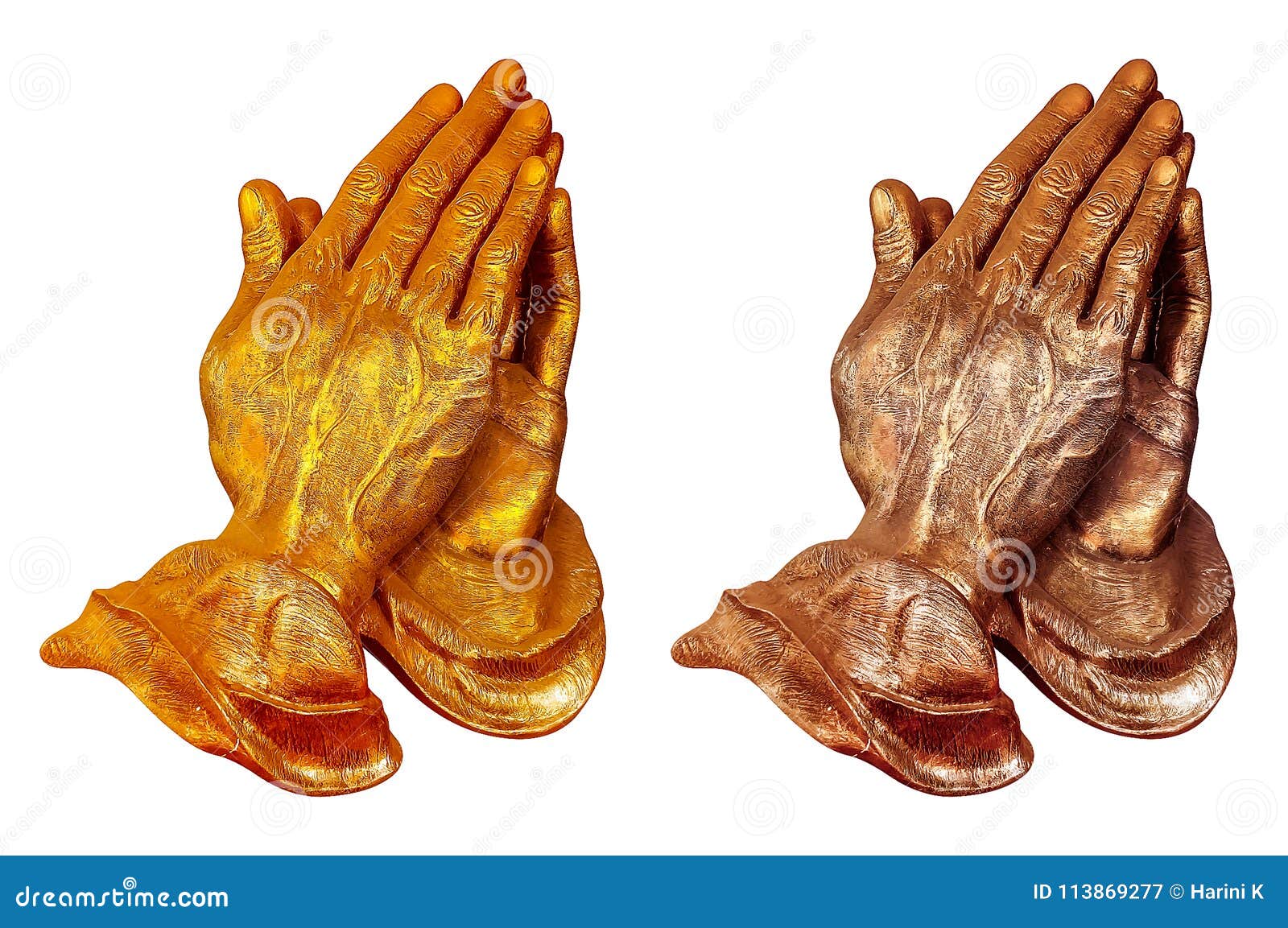Gouden het bidden handen stock afbeelding. Image of klem - 113869277