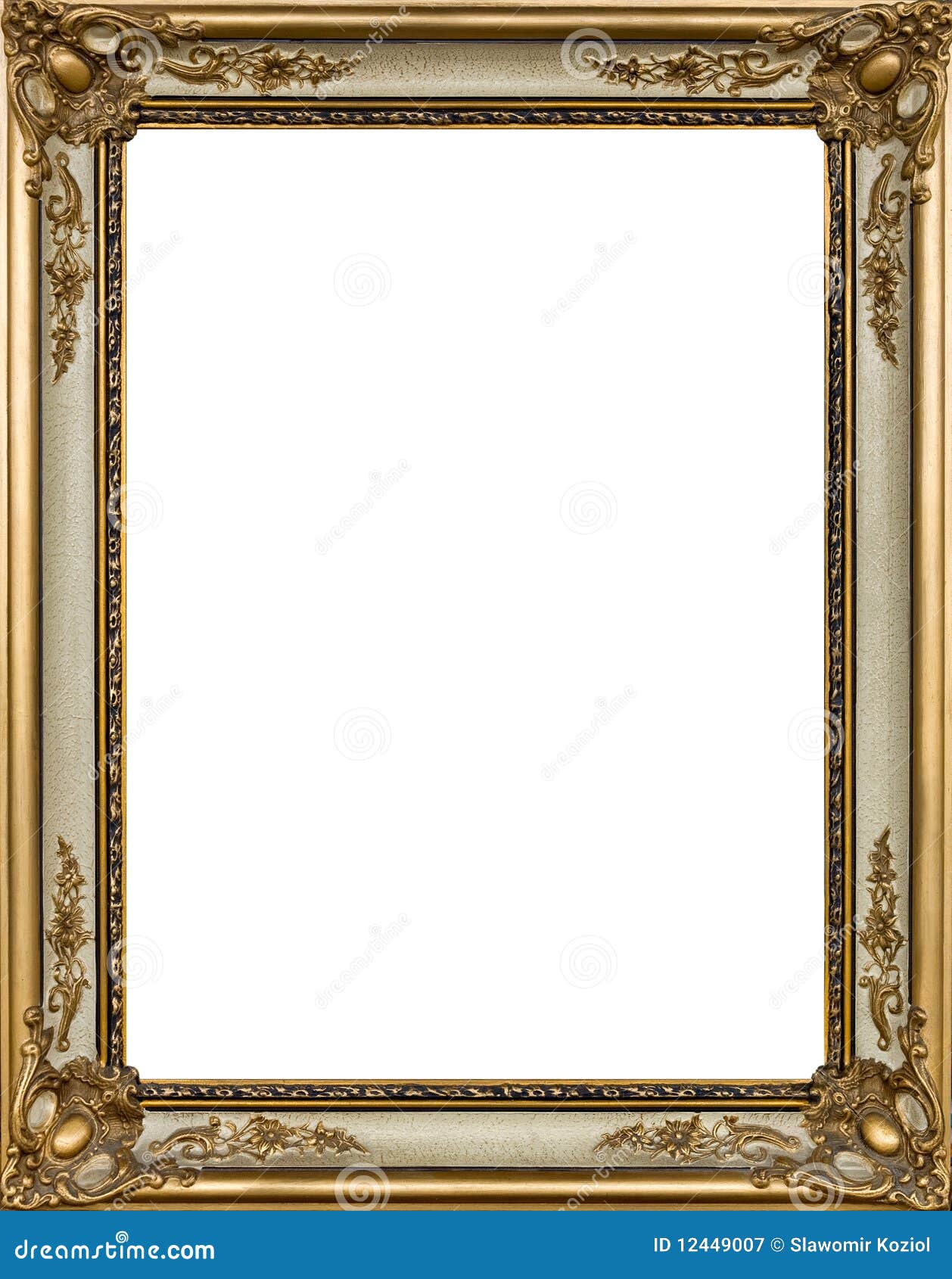Gouden Het Schilderen Frame Stock Afbeelding - Image of gevormd ...