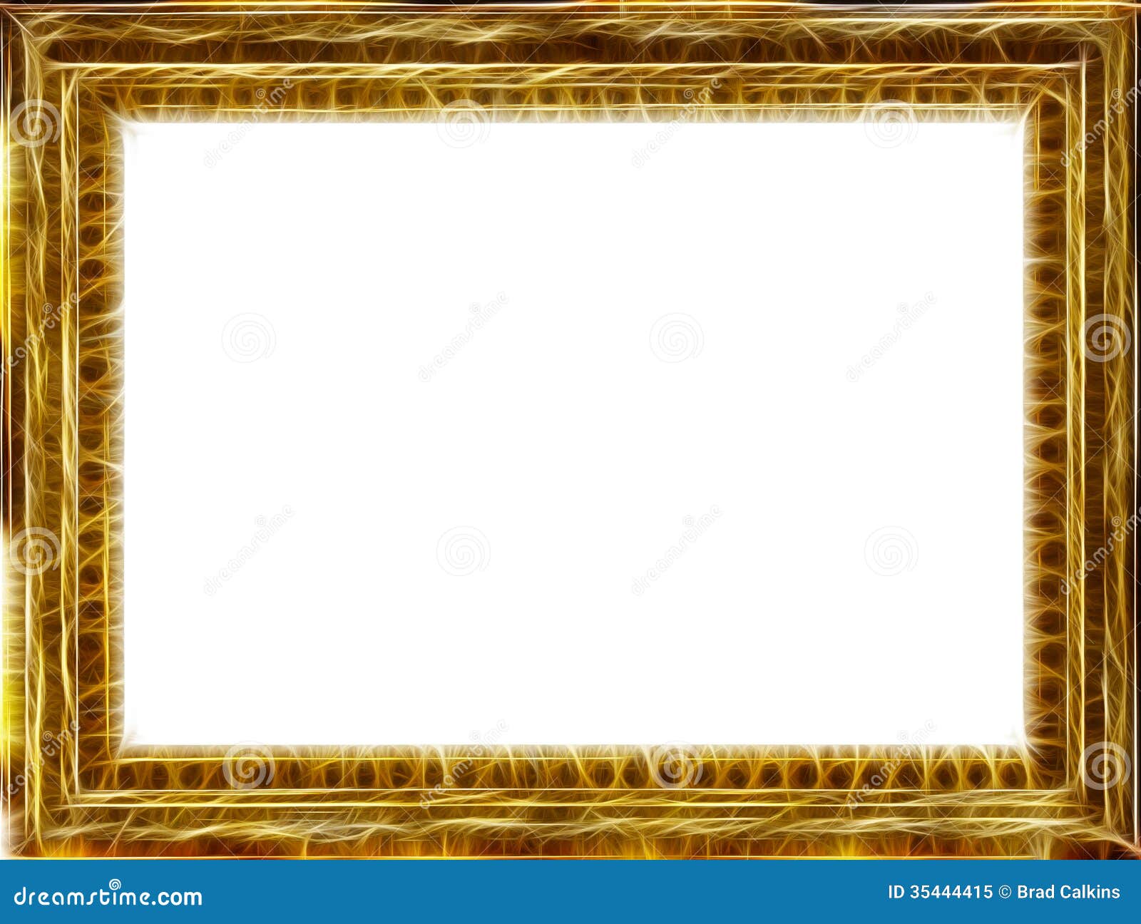 Gouden kader stock illustratie. Illustration of gouden - 35444415