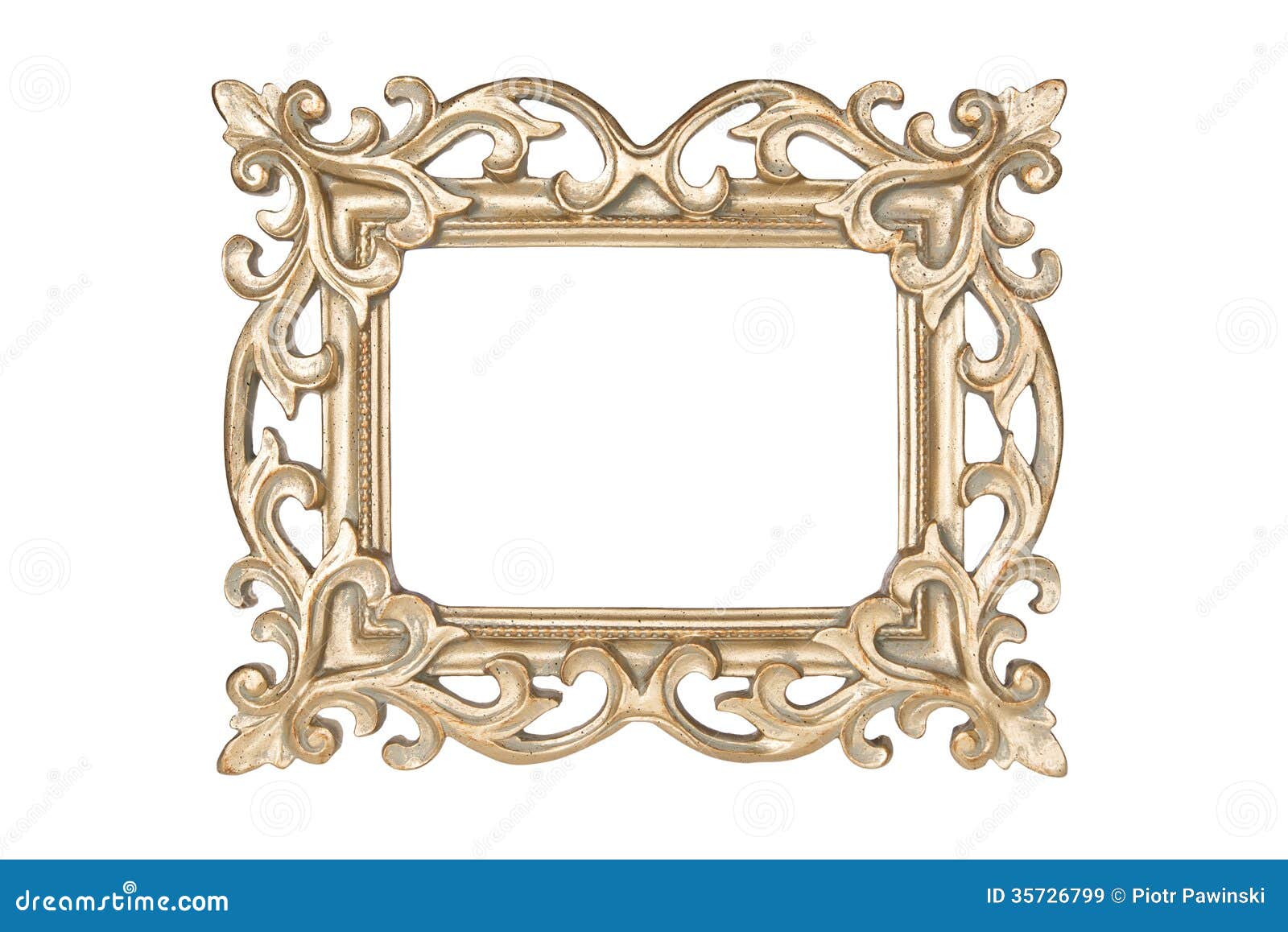 Gouden kader stock afbeelding. Image of geling, versieren - 35726799