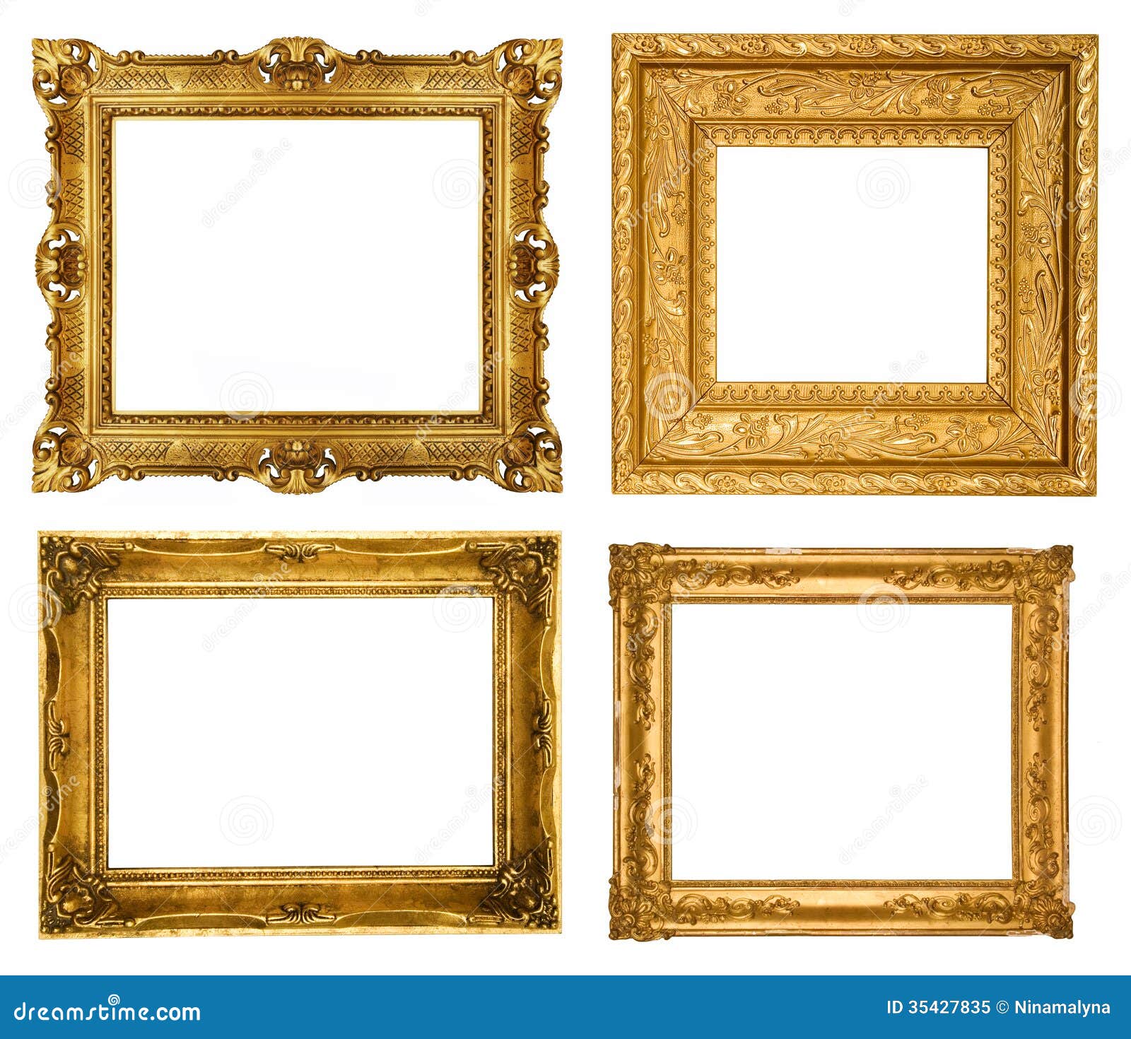 Gouden kaders stock afbeelding. Image of beeldspraak - 35427835