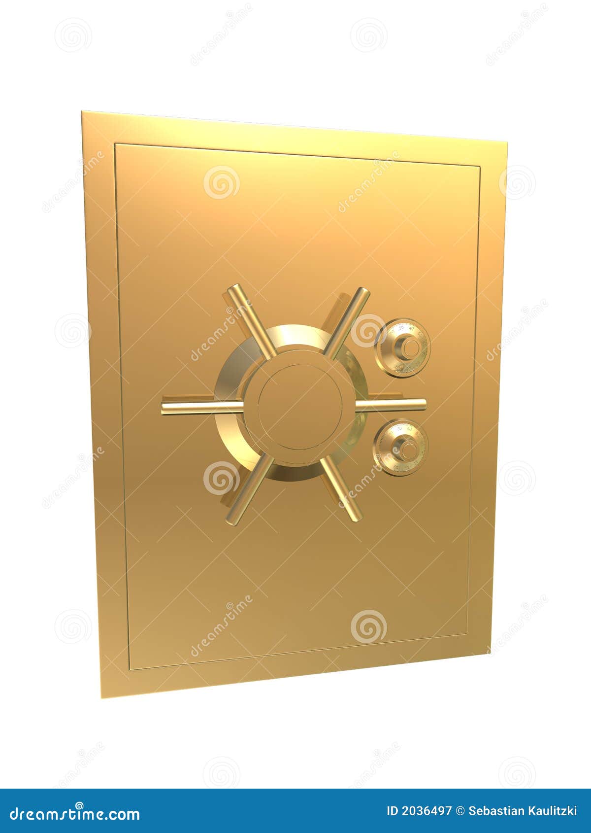 Gouden kluis stock illustratie. Illustration of veilig - 2036497