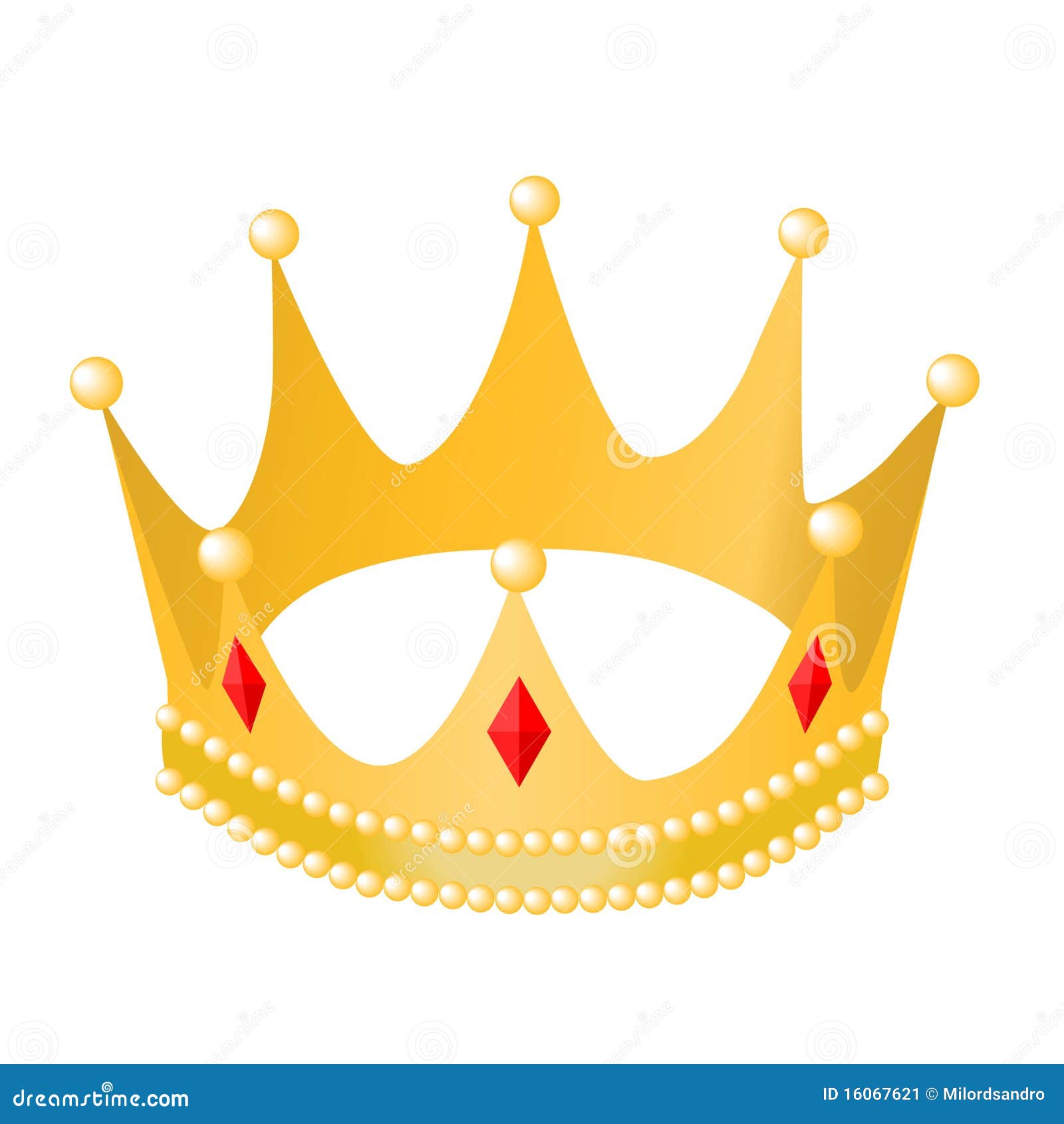 Gouden koninklijke kroon vector illustratie. Illustration of goud ...