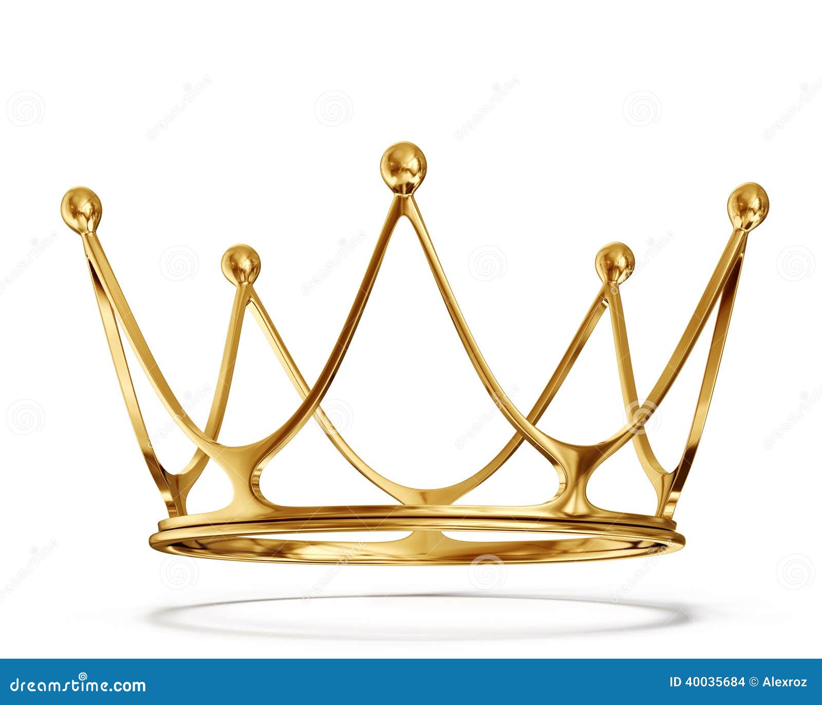 Gouden kroon stock illustratie. Illustration of symbool - 40035684