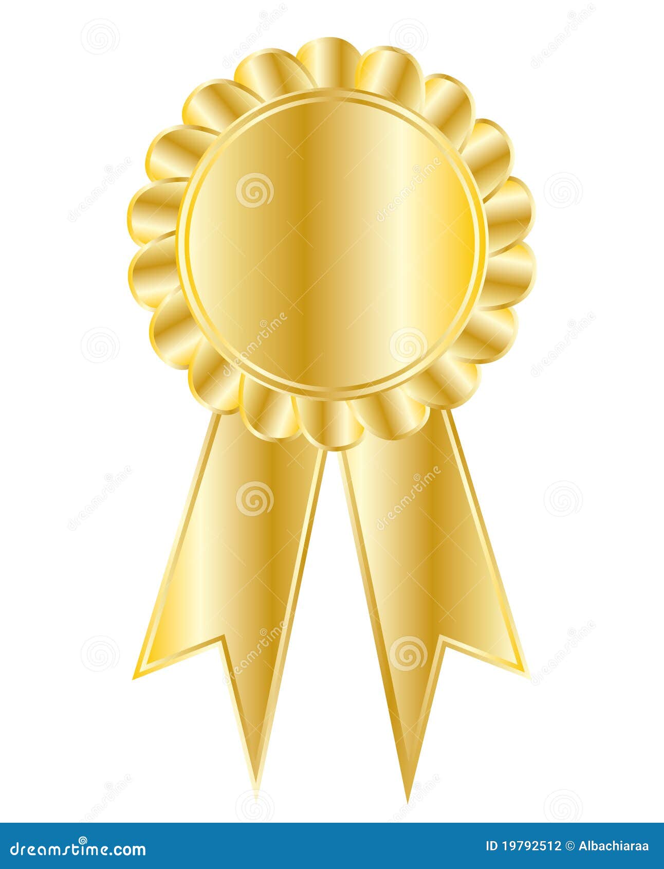 Gouden medaille vector illustratie. Illustration of diploma - 19792512