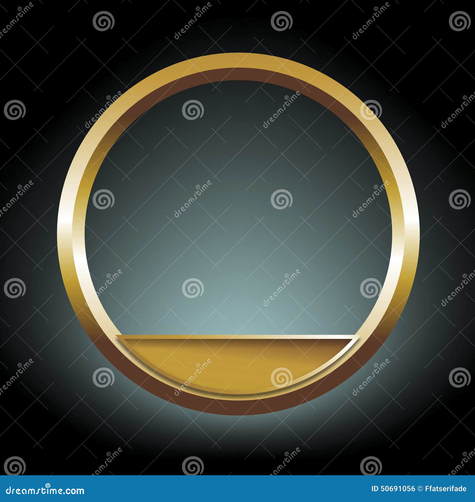 Gouden rand stock illustratie. Illustration of symbool - 50691056