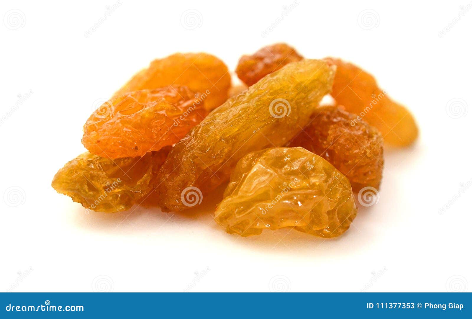 Gouden rozijn stock afbeelding. Image of sultanarozijnen - 111377353