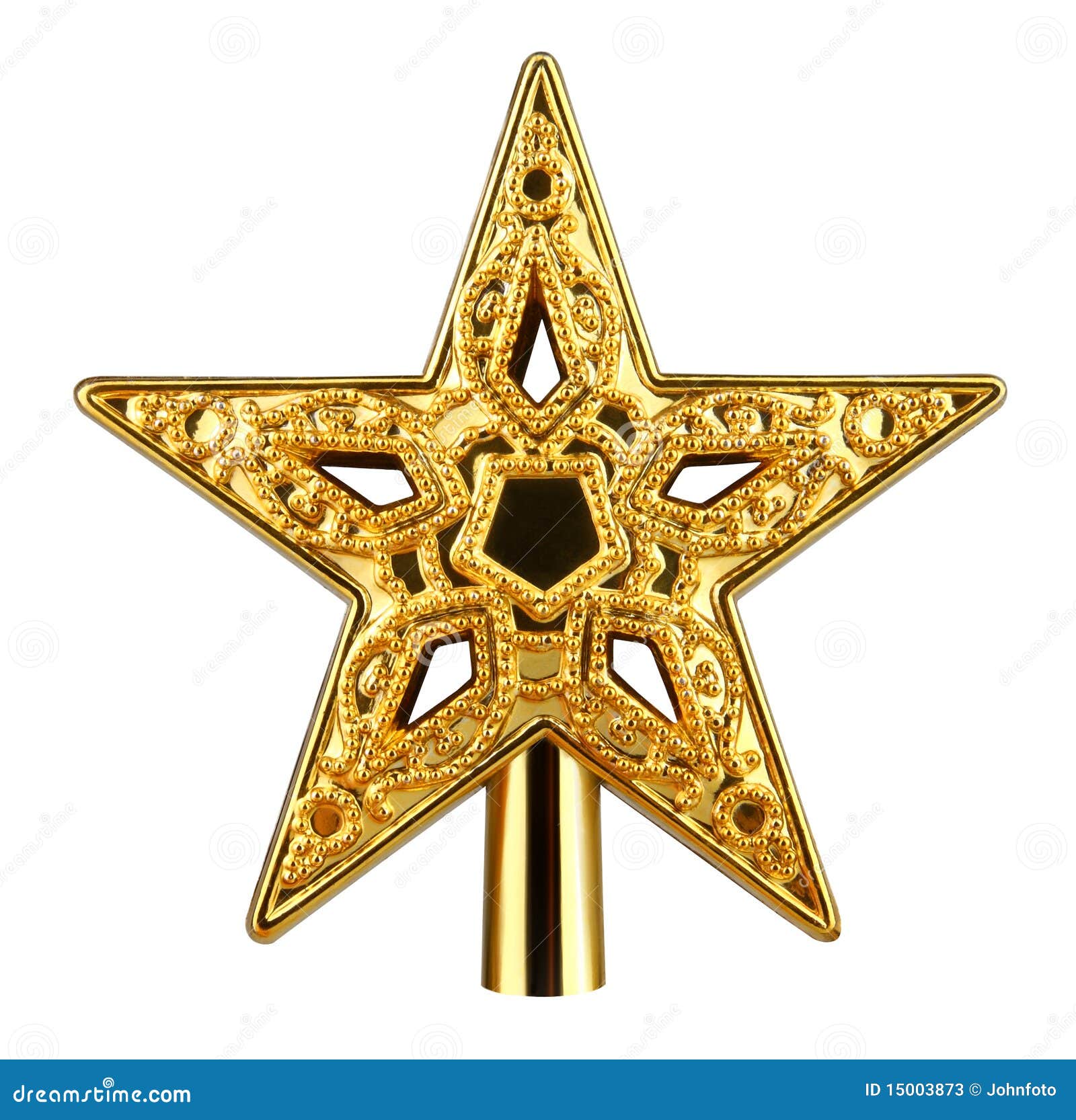 Gouden ster stock afbeelding. Image of goud, decoratie - 15003873