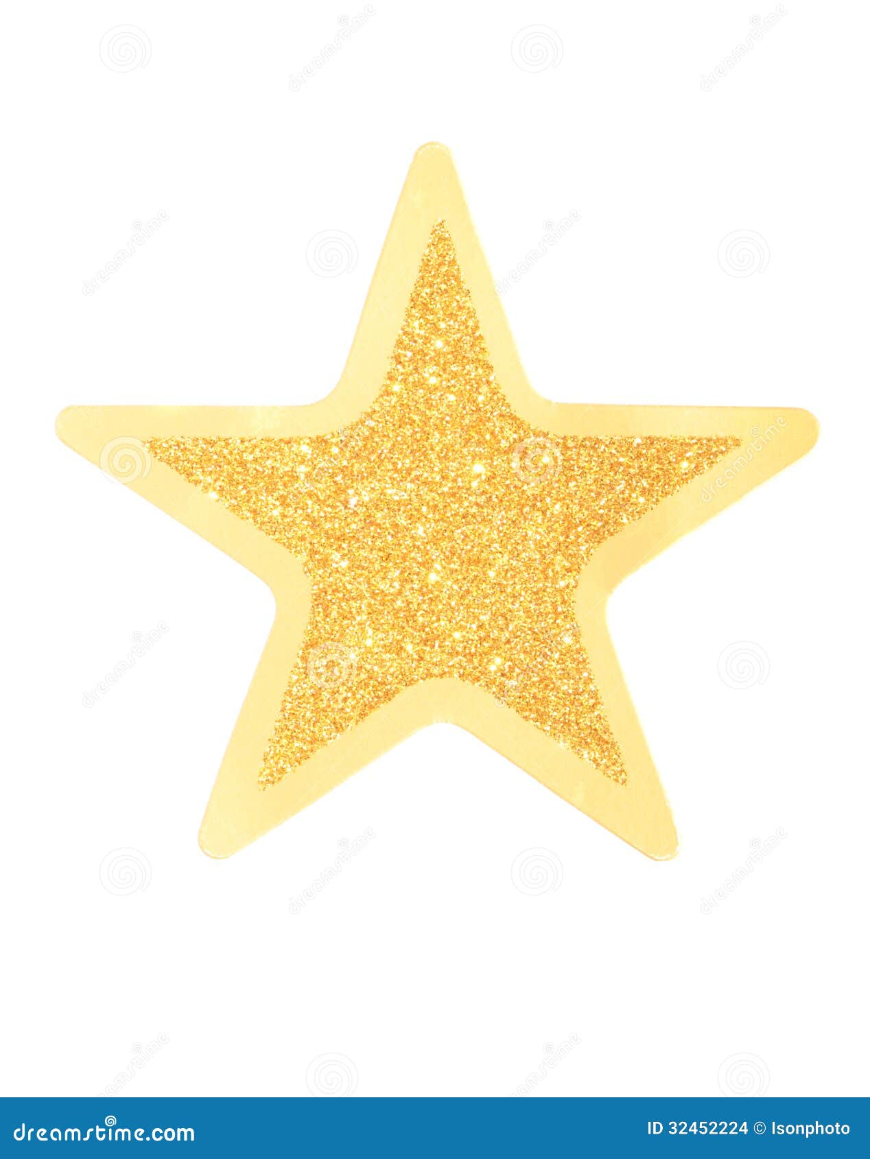 Gouden ster stock foto. Image of symbool, toekenning - 32452224