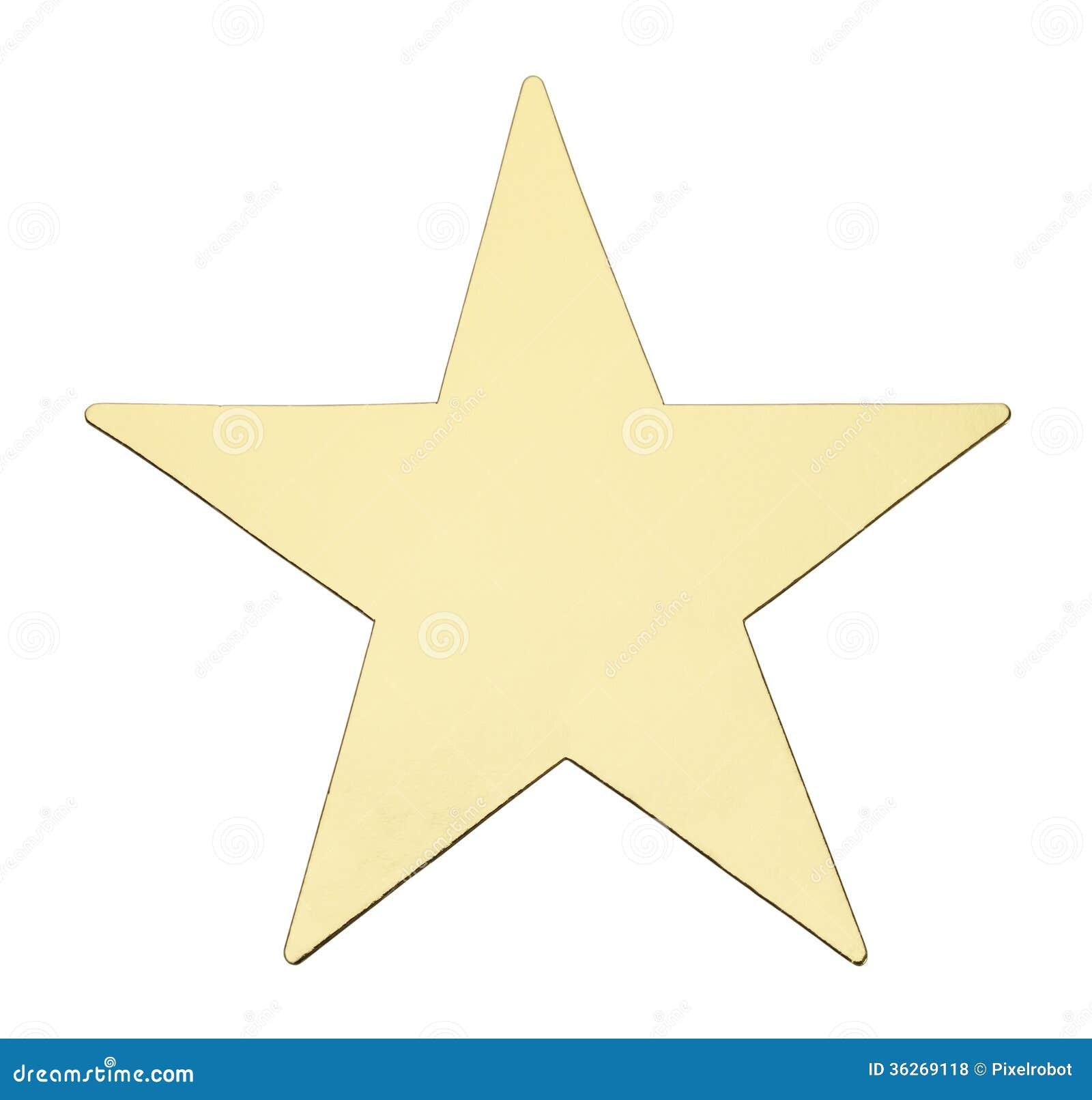 Gouden Ster stock foto. Image of vlak, goud, metaal, enkelvoudig - 36269118
