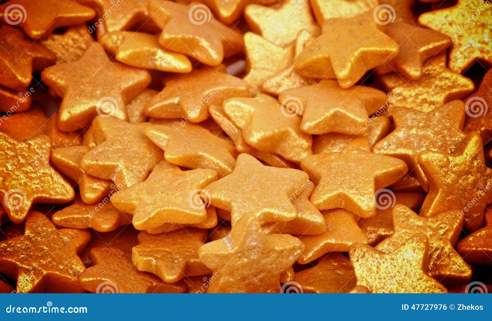 Gouden Sugar Stars stock foto. Image of gebaseerd, ingrediënt - 47727976