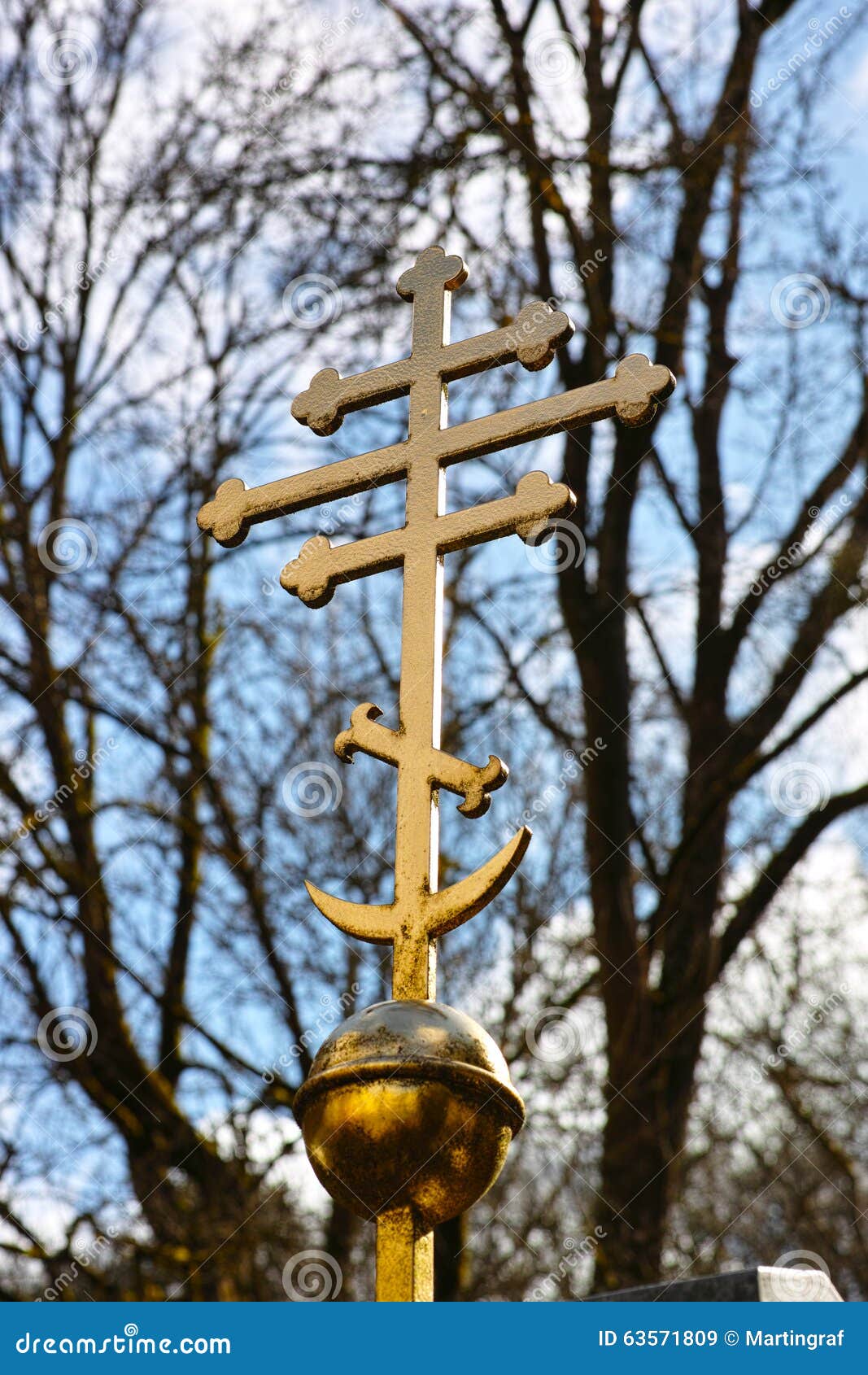 Gouden Symbool Van Klooster Stock Afbeelding - Image of symbool ...