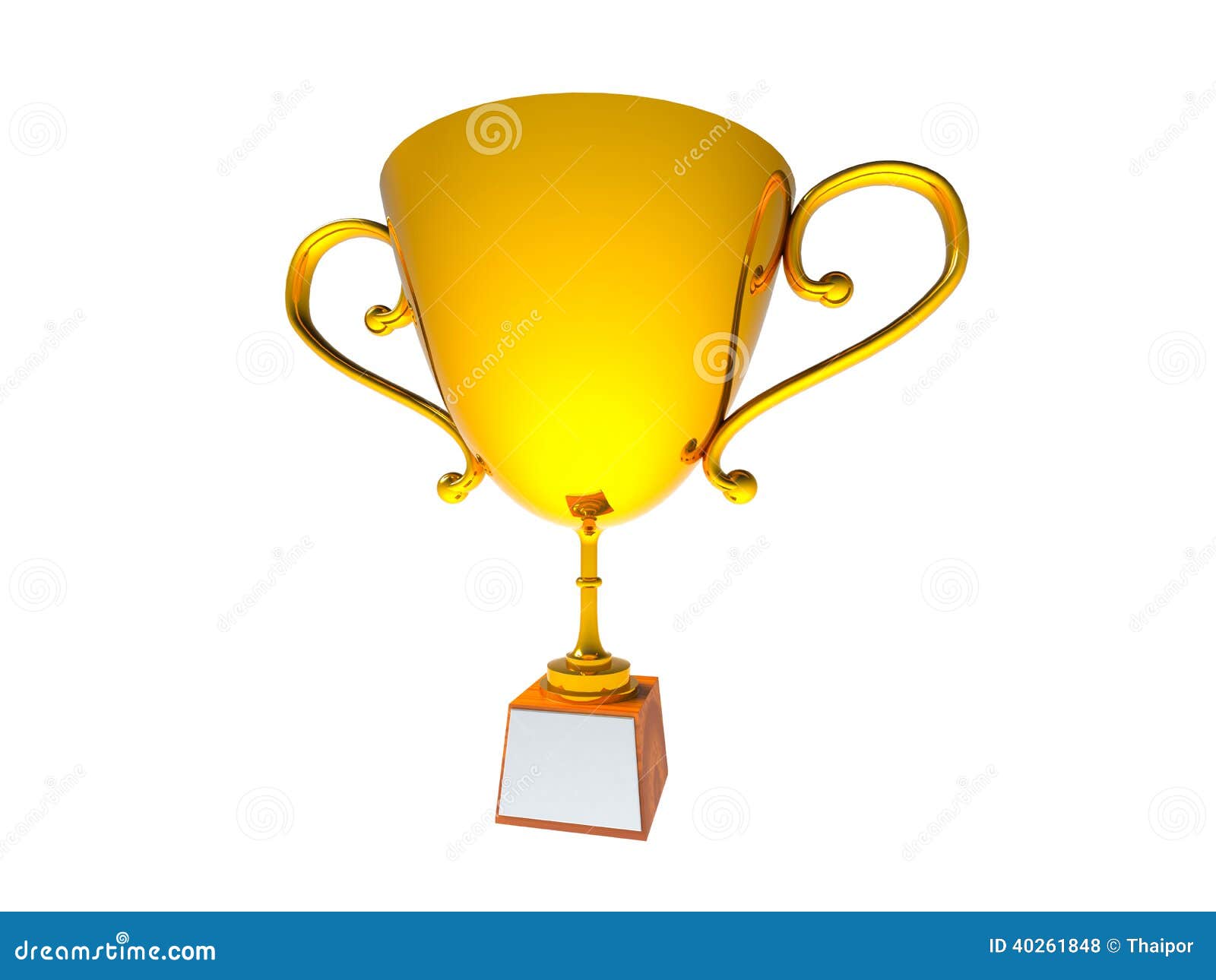 Gouden trofee stock illustratie. Illustration of gouden - 40261848