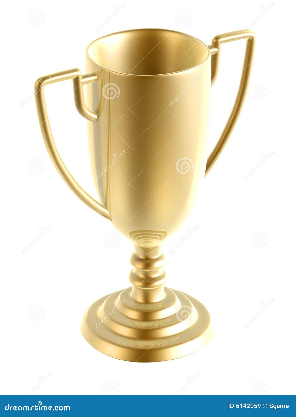 Gouden trofee stock illustratie. Illustration of concurrentie - 6142059