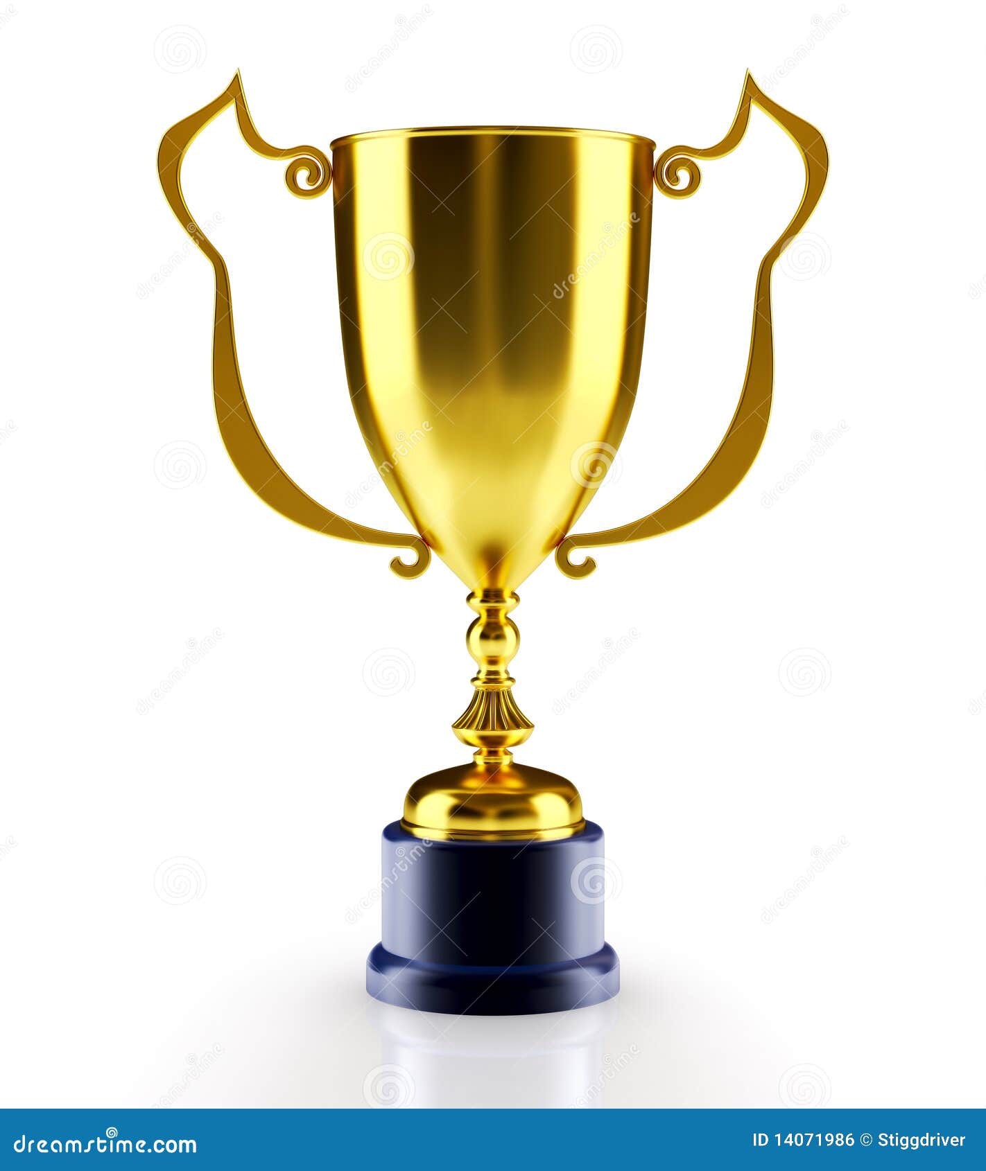 Gouden trofeekop stock illustratie. Illustration of gouden - 14071986
