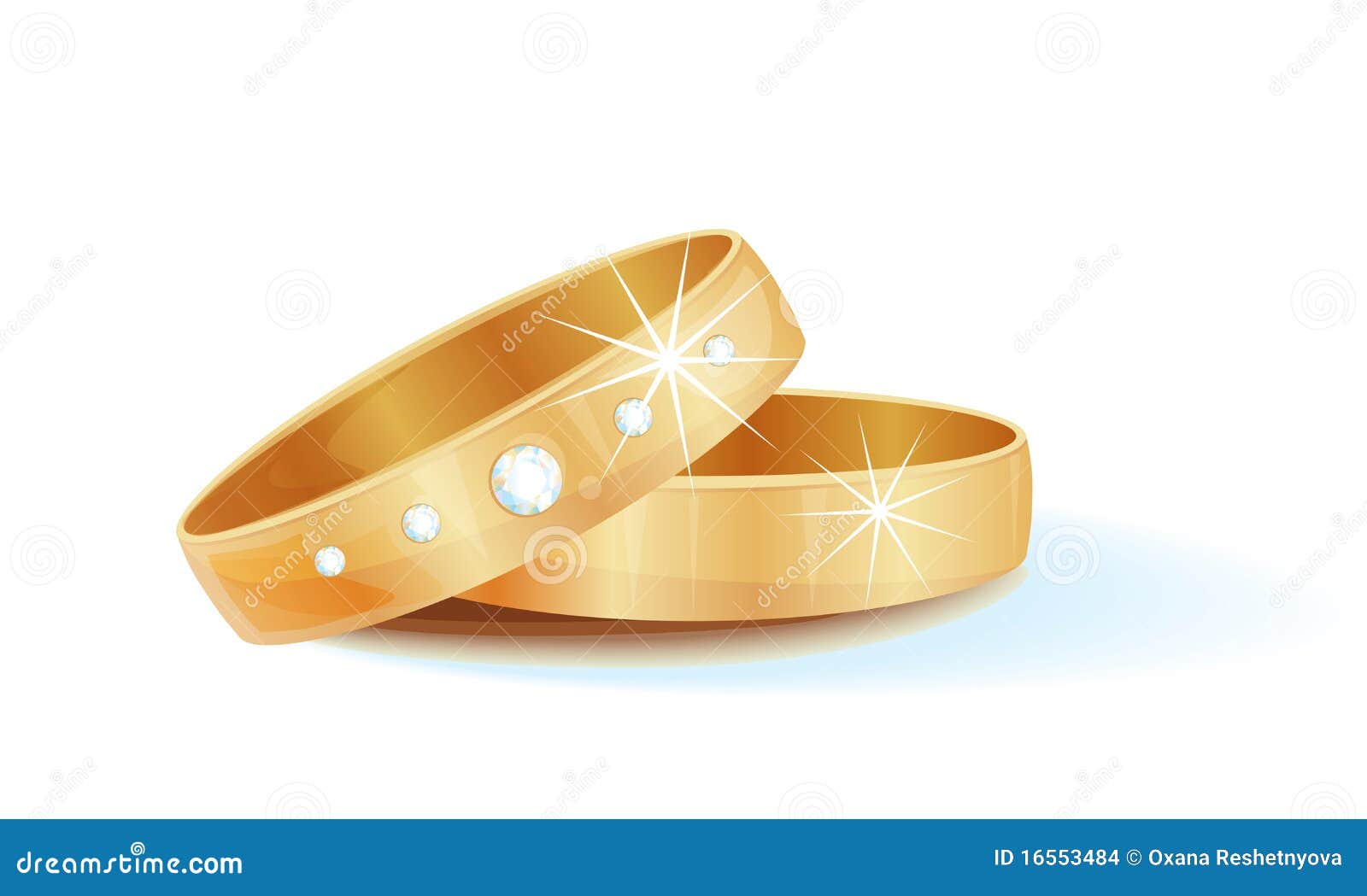 Gouden trouwringen vector illustratie. Illustration of karaat - 16553484