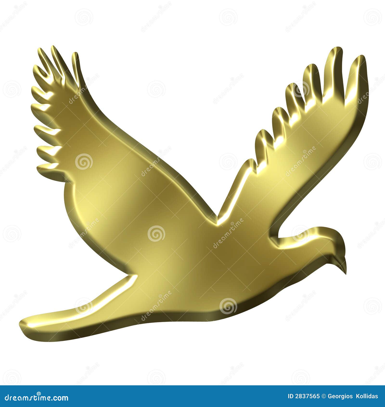 Gouden Vogel stock illustratie. Illustration of zuiver - 2837565